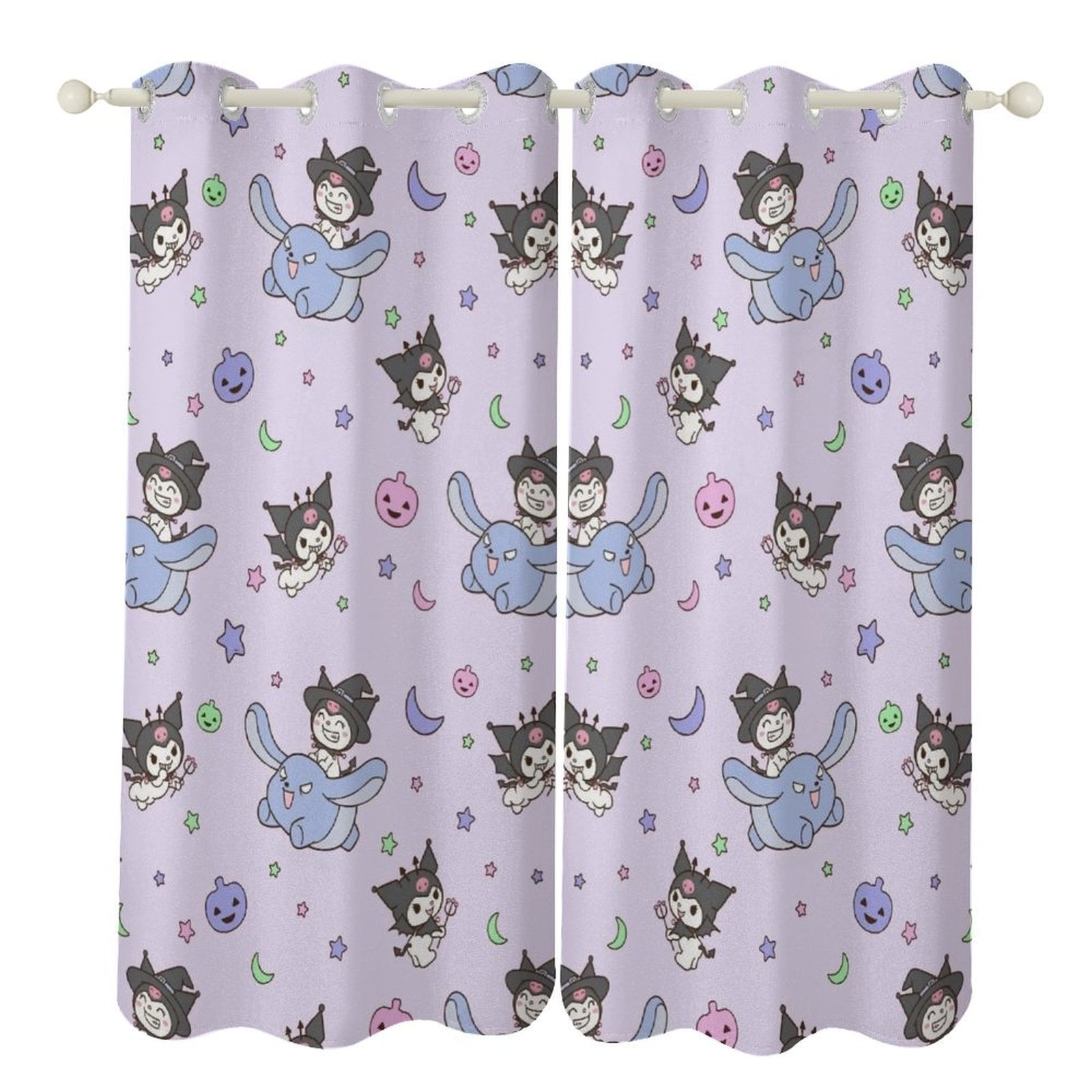 Sanrio Kuromi Kawaii Kids Curtains 52 X 84 Inch,Cartoon Blackout ...