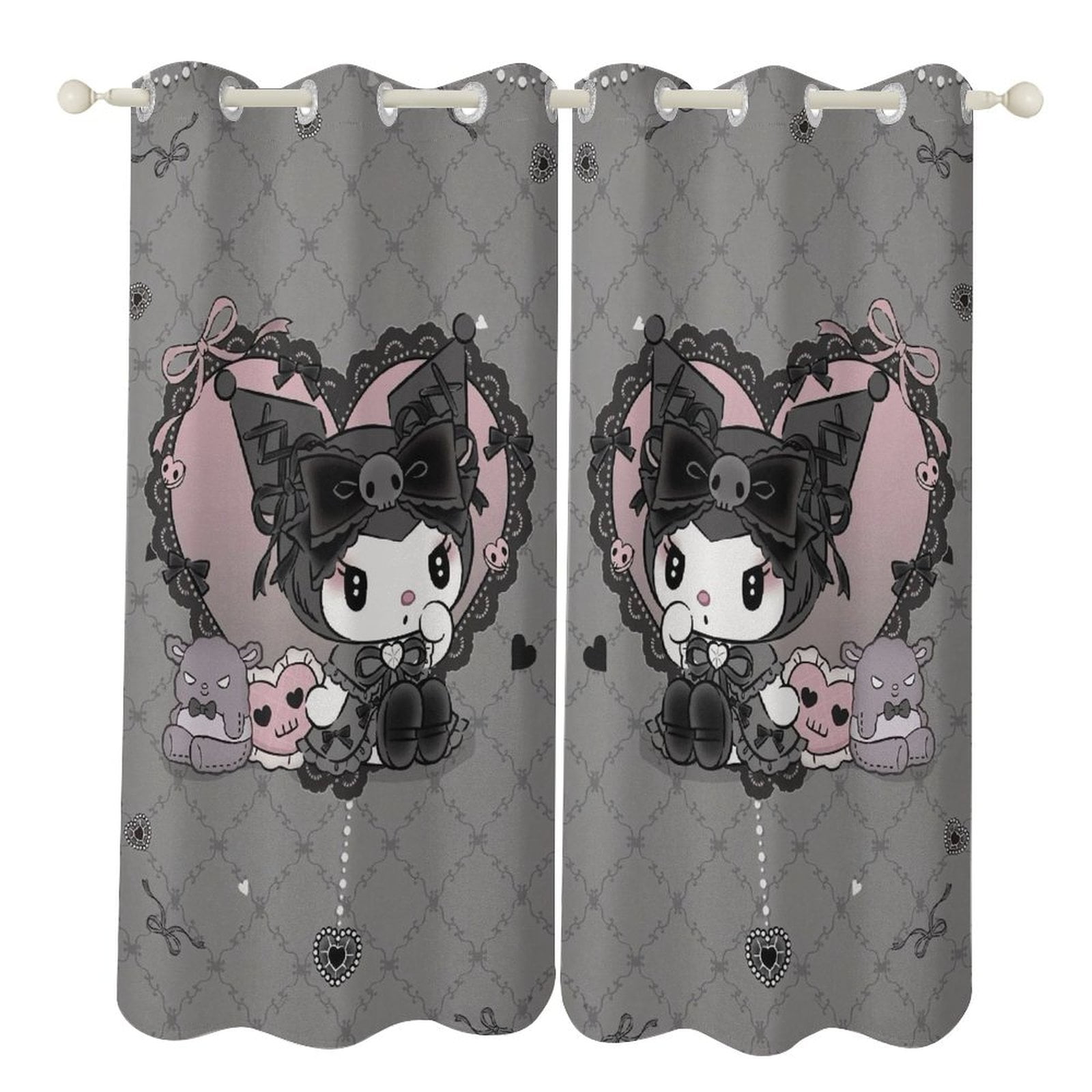 Sanrio Kuromi Kawaii Kids Curtains 52 X 84 Inch,Cartoon Blackout ...
