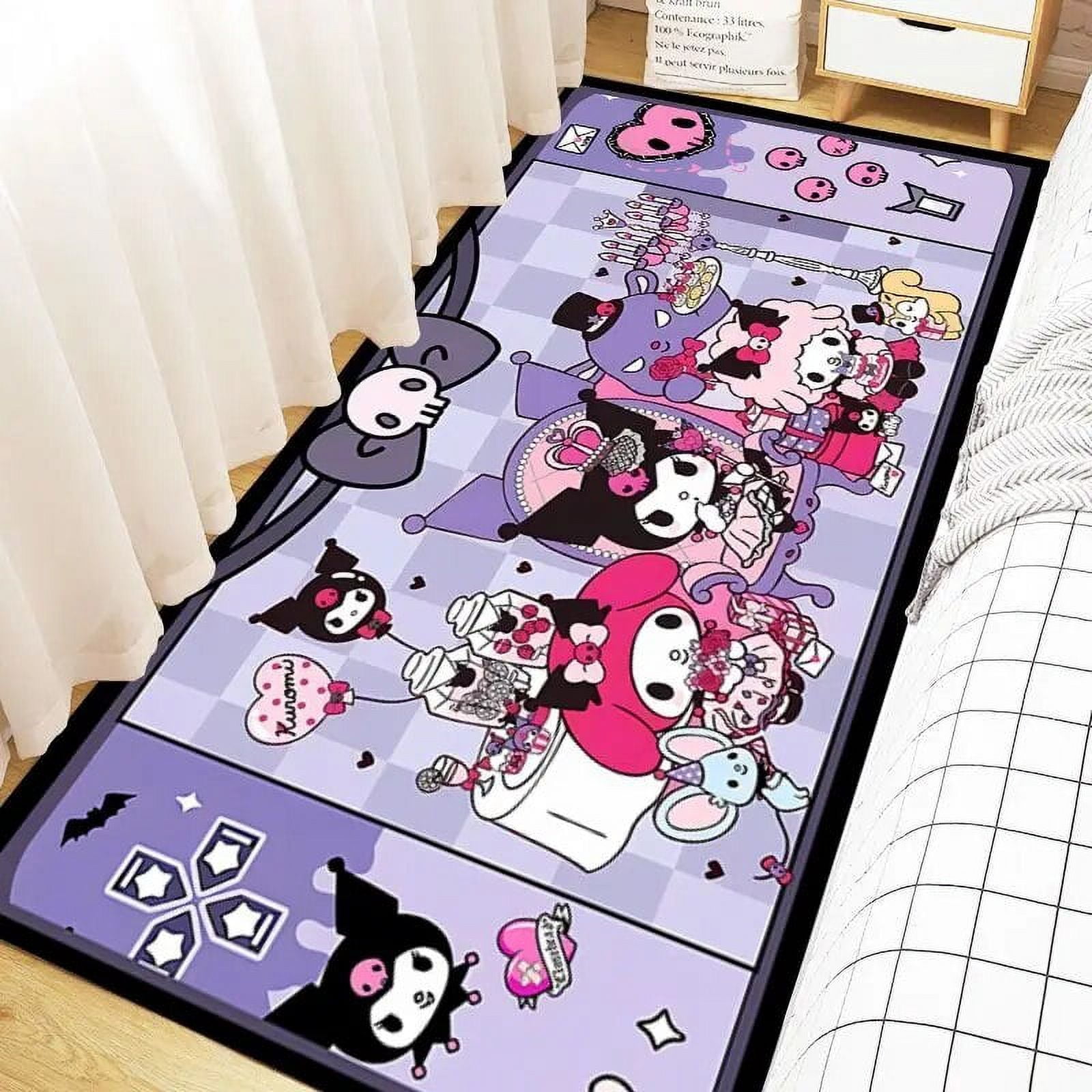 Sanrio Kuromi Kawii Anime Cartoon Rug Living Room Bedroom Decoration ...