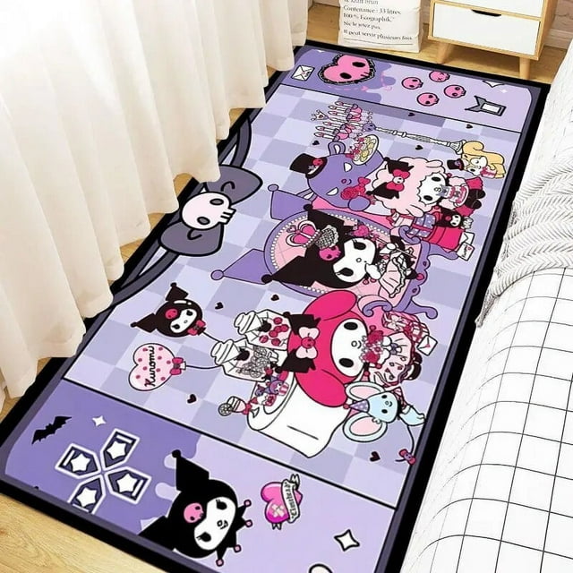 Sanrio Kuromi Kawii Anime Cartoon Rug Living Room Bedroom Decoration ...