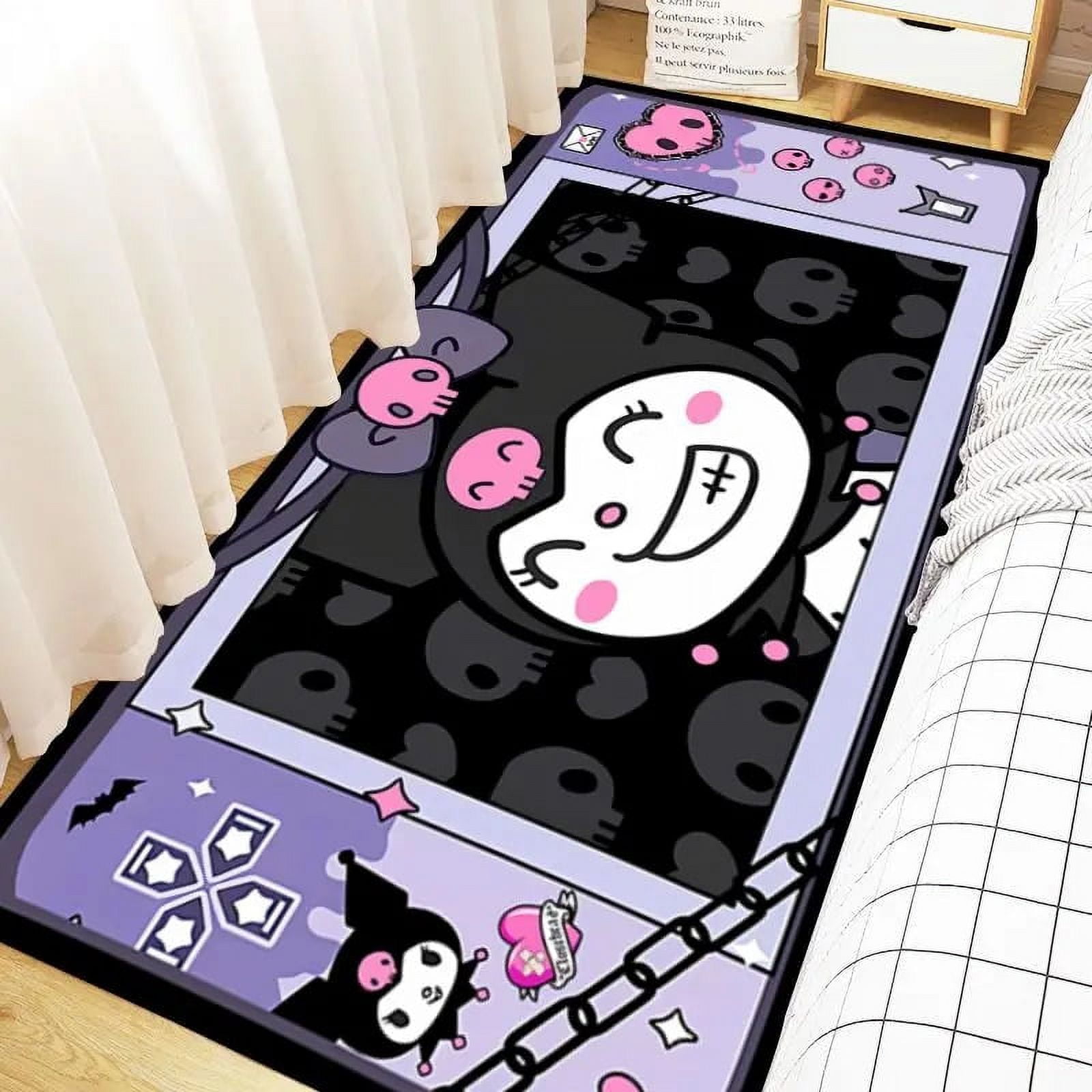 Sanrio Kuromi Kawii Anime Cartoon Rug Living Room Bedroom Decoration ...
