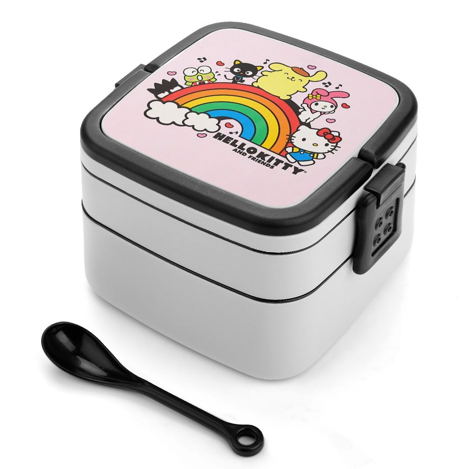 Sanrio Kuromi And Melody Hello Kitty Reusable Bento Boxes Lunch Box ...