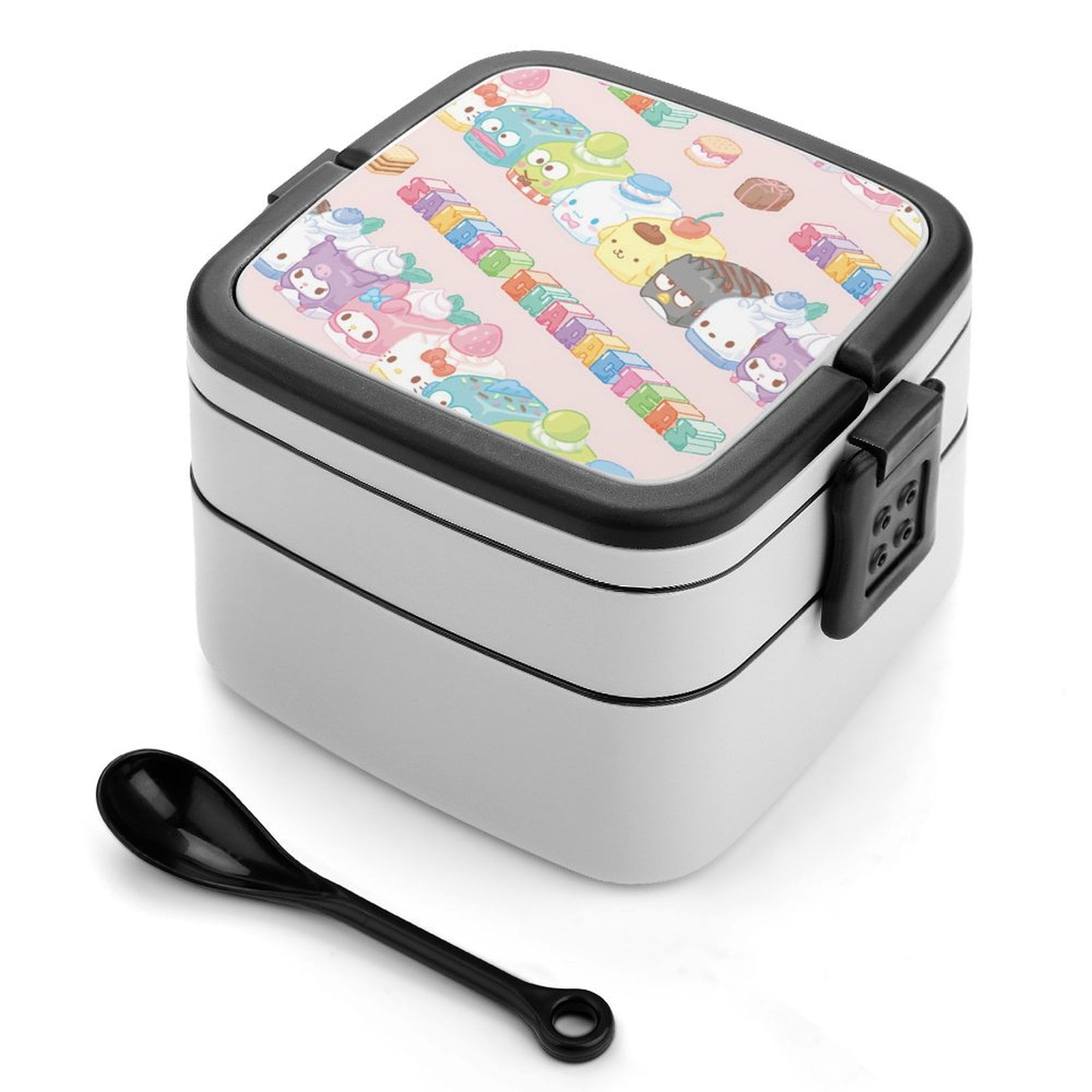 Sanrio Kuromi And Melody Hello Kitty Reusable Bento Boxes Lunch Box ...