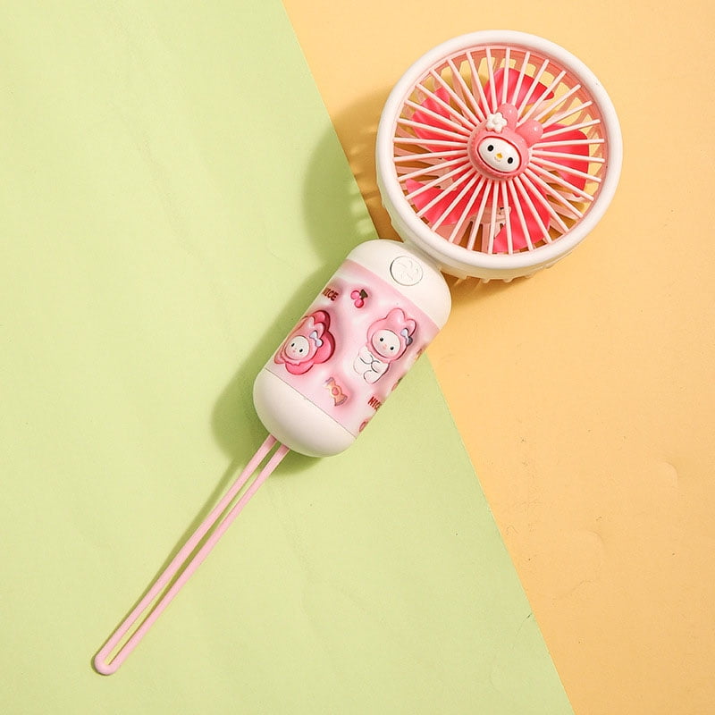 Sanrio Kuromi Mini Fan Cartoon Cinnamoroll New Handheld Fans My Melody ...