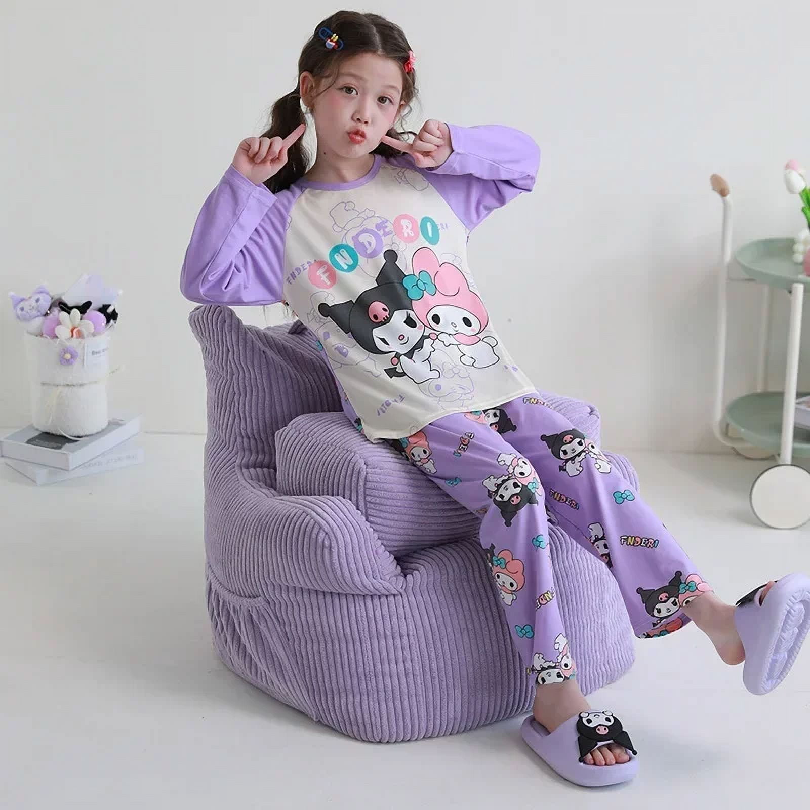 Sanrio Kuromi My Melody Children Pajamas Kawaii Pochacco Cinnamoroll ...