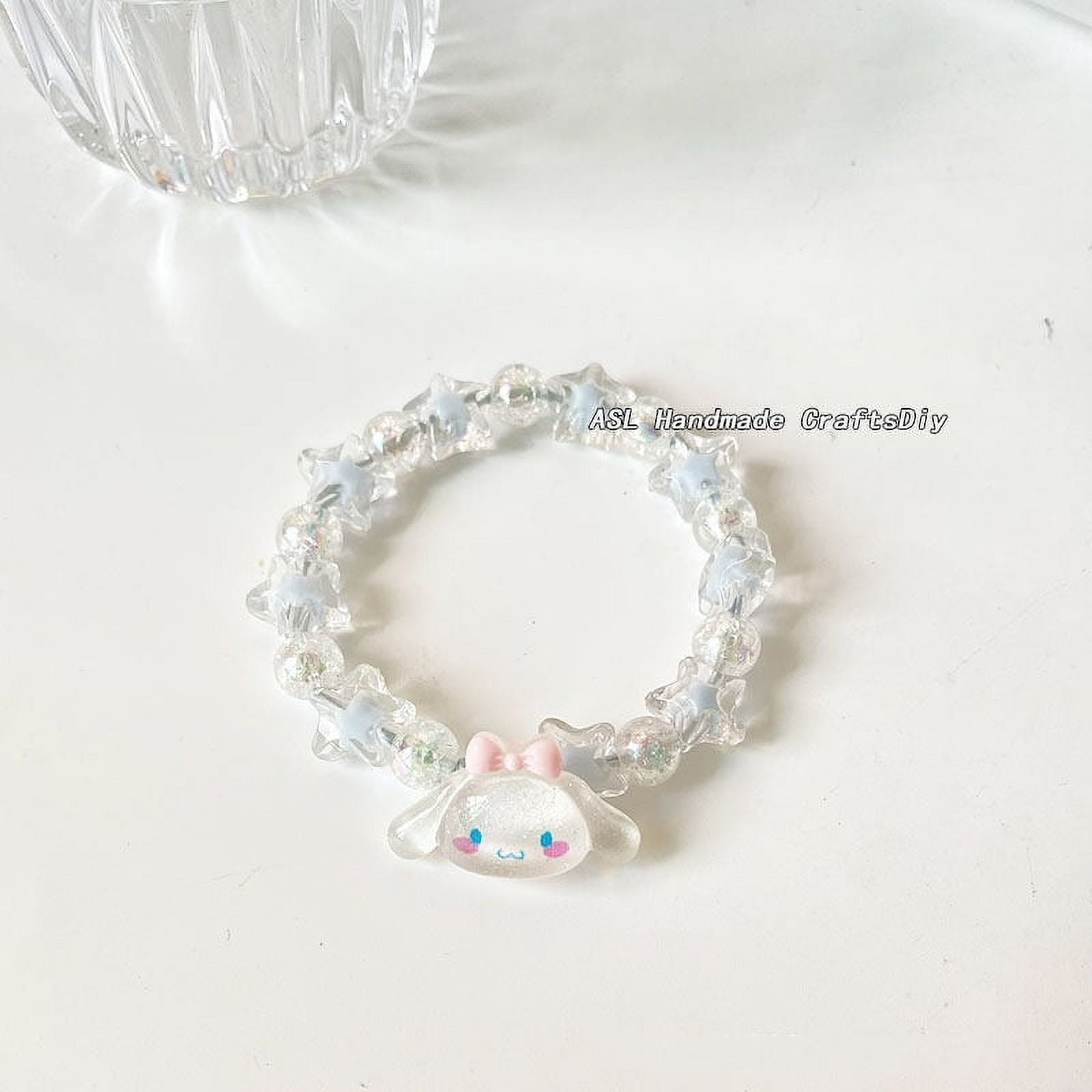 Sanrio Kuromi My Melody Cinnamoroll Pochacco Cartoon Crystal Bracelet ...