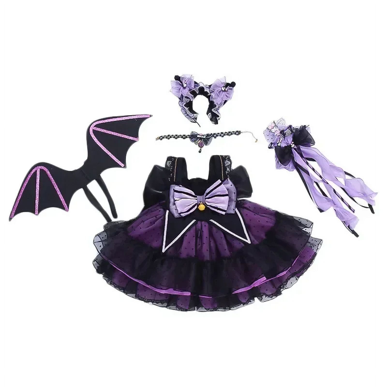 Sanrio Kuromi My Melody Dress CosPlay Academy Style Pleated Skirt Halloween Princess Dress ...