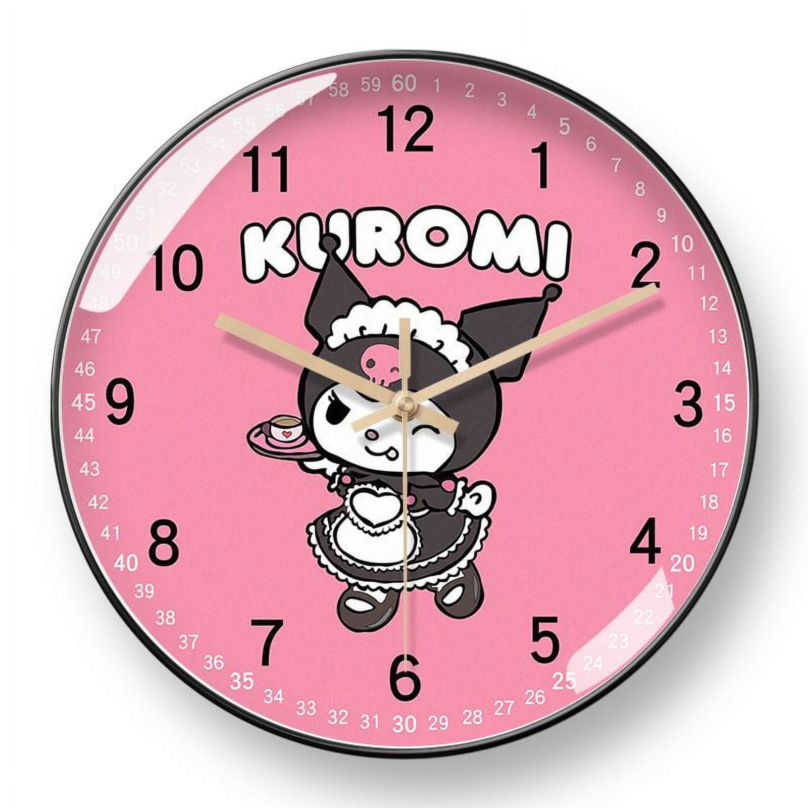 Sanrio Kuromi My melody Cartoon Anime Creative Wall Clock Kawaii ...