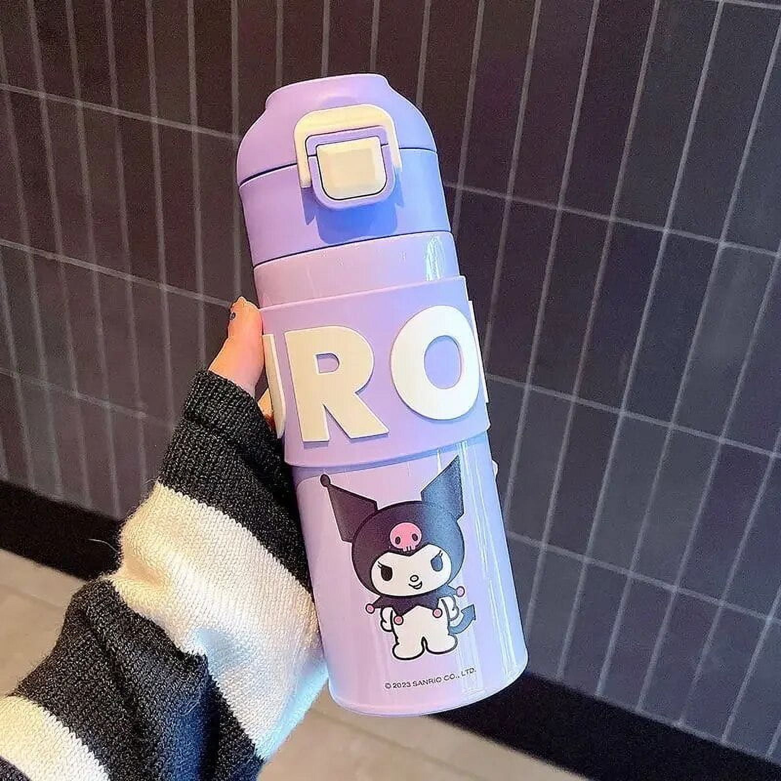 Sanrio Kuromi My melody thermos cup cute cartoon 316 stainless steel portable travel water ...