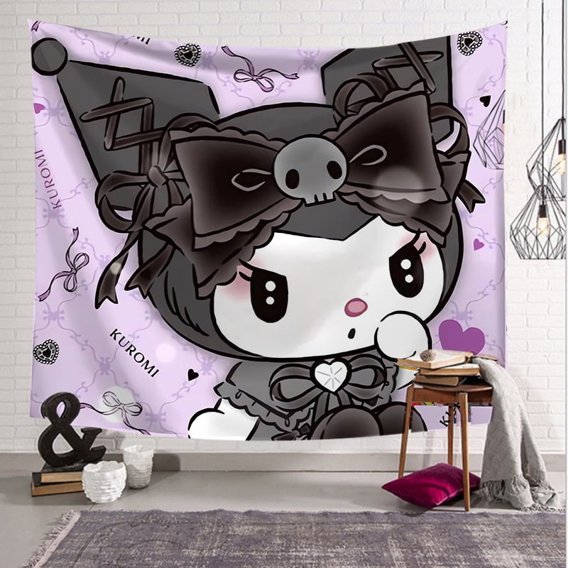Sanrio Kuromi New Tapestry Cute Cartoon Pattern Backdrop Background ...