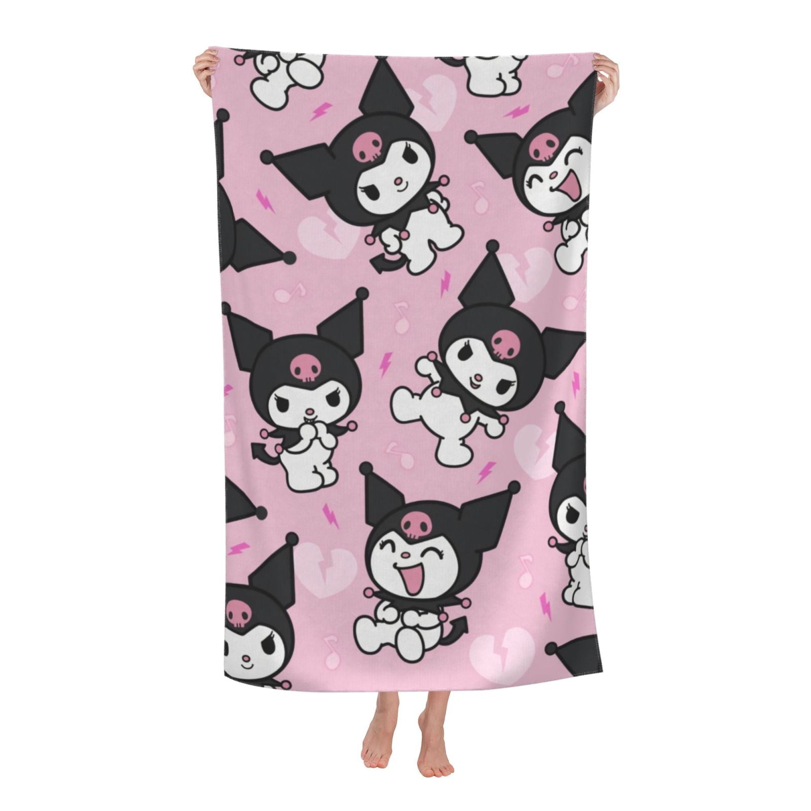 Sanrio-Kuromi Sanrio-Kuromi Pink Bath Towels,Sanrio-Kuromi Sanrio ...