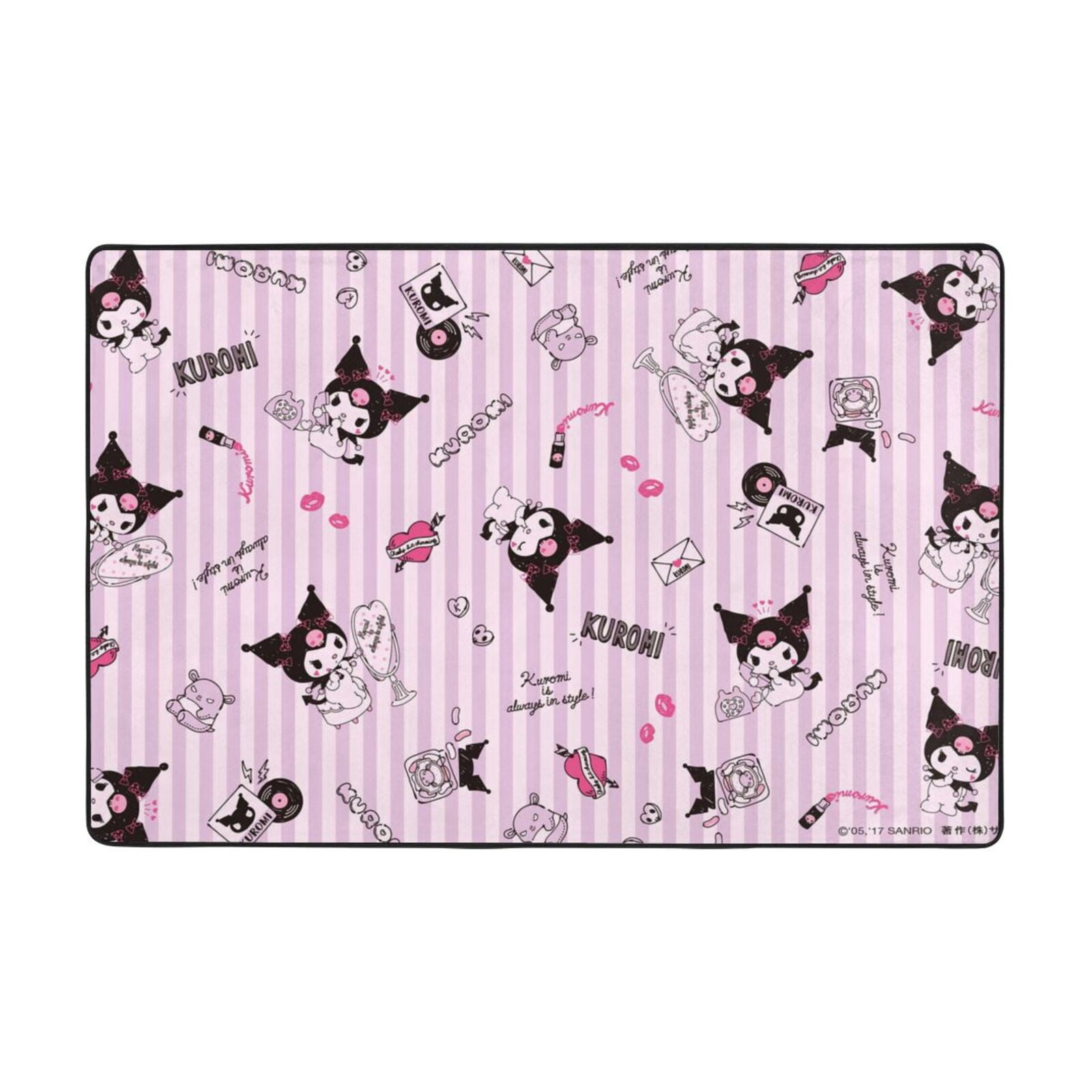 Sanrio Kuromi Rugs Washable Cover Floor Rug Carpets Bathroom ...