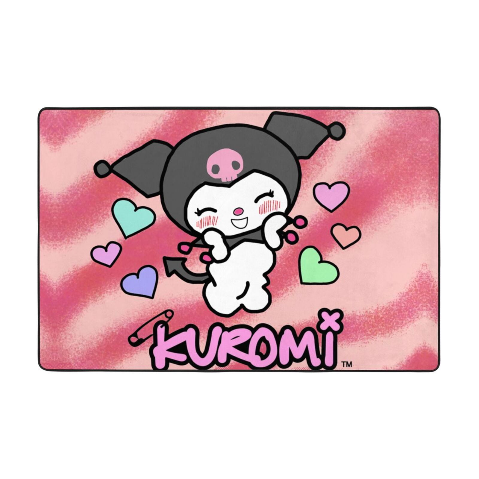 Sanrio Kuromi Rugs Washable Cover Floor Rug Carpets Bathroom ...