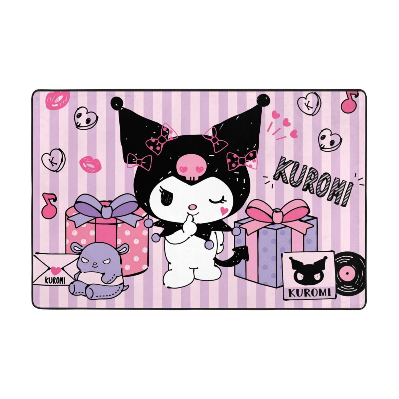 Sanrio Kuromi Rugs Washable Cover Floor Rug Carpets Bathroom ...
