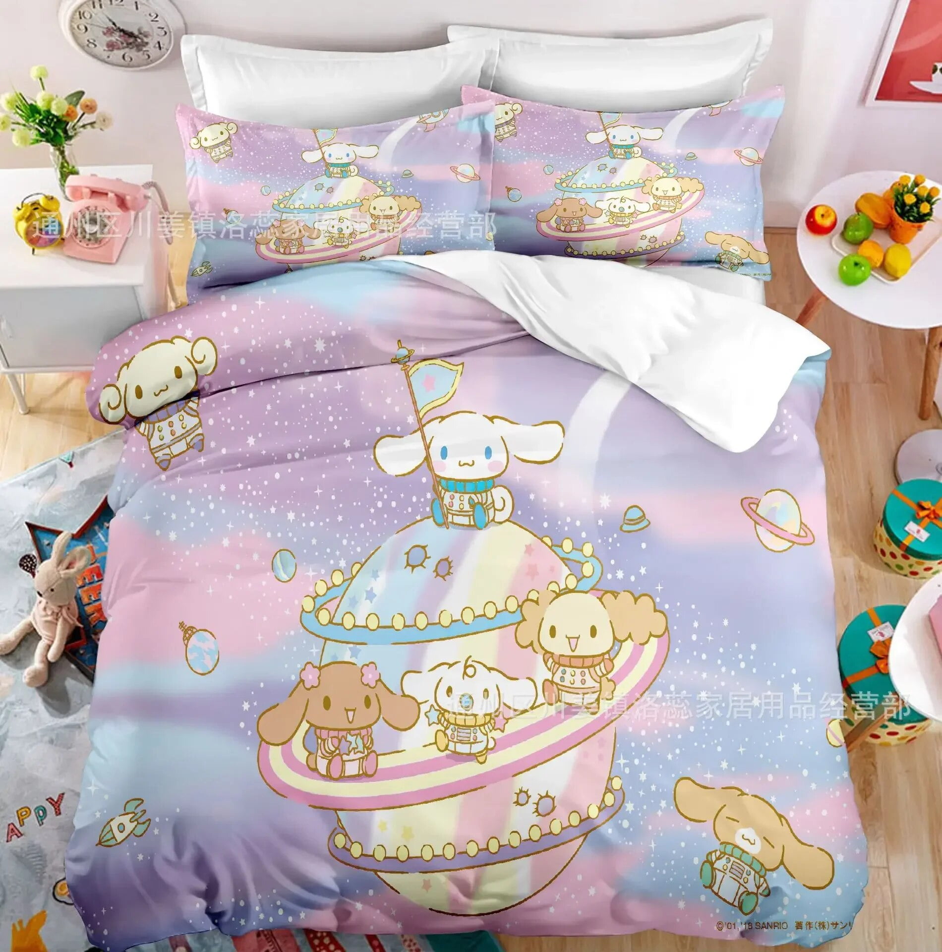 Sanrio Kuromi Series Duvet Cover Sanding Kit Digital Printing Cartoon ...