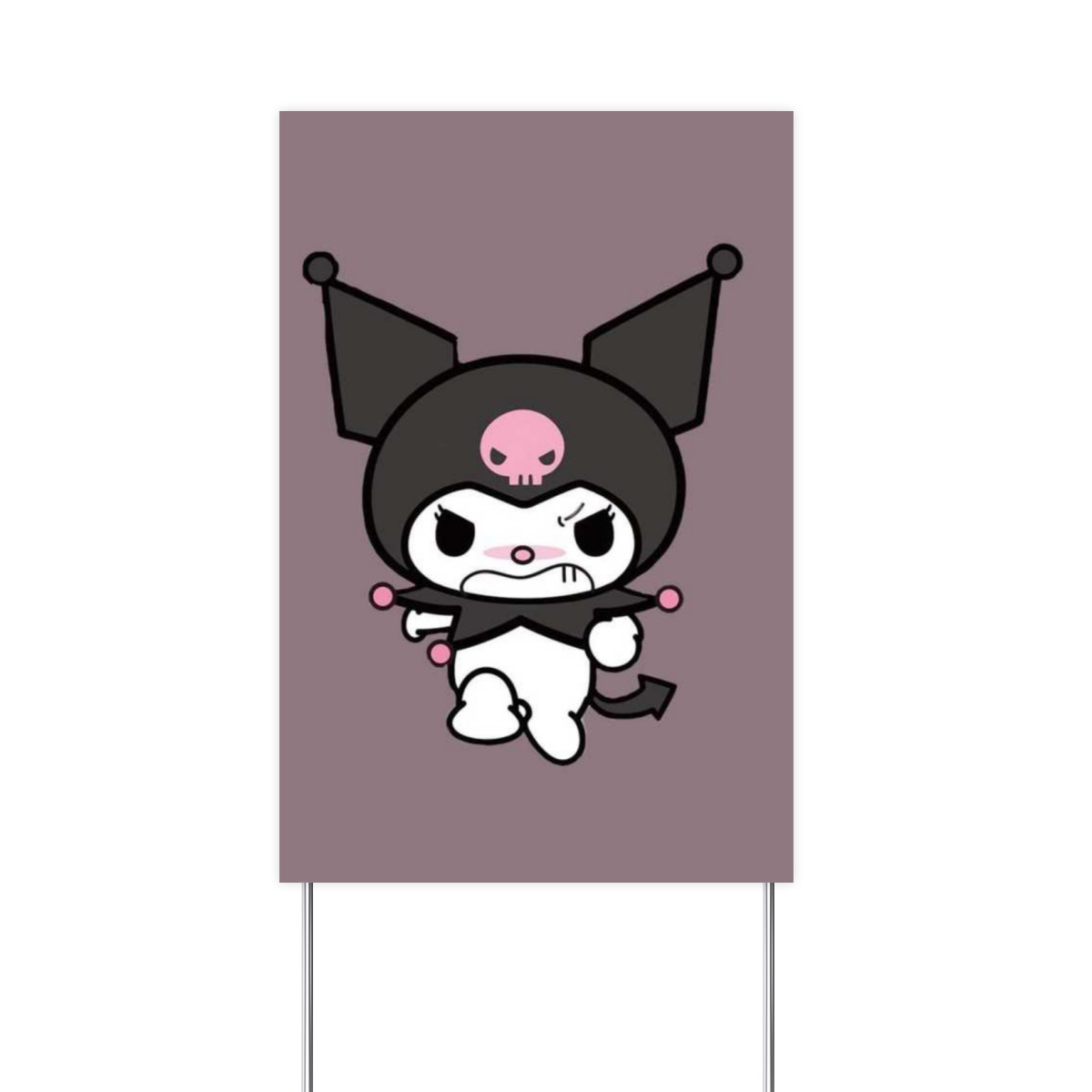 Sanrio Kuromi Sign Yard Garden Club Farm Bathroom Wall Decor Sign ...