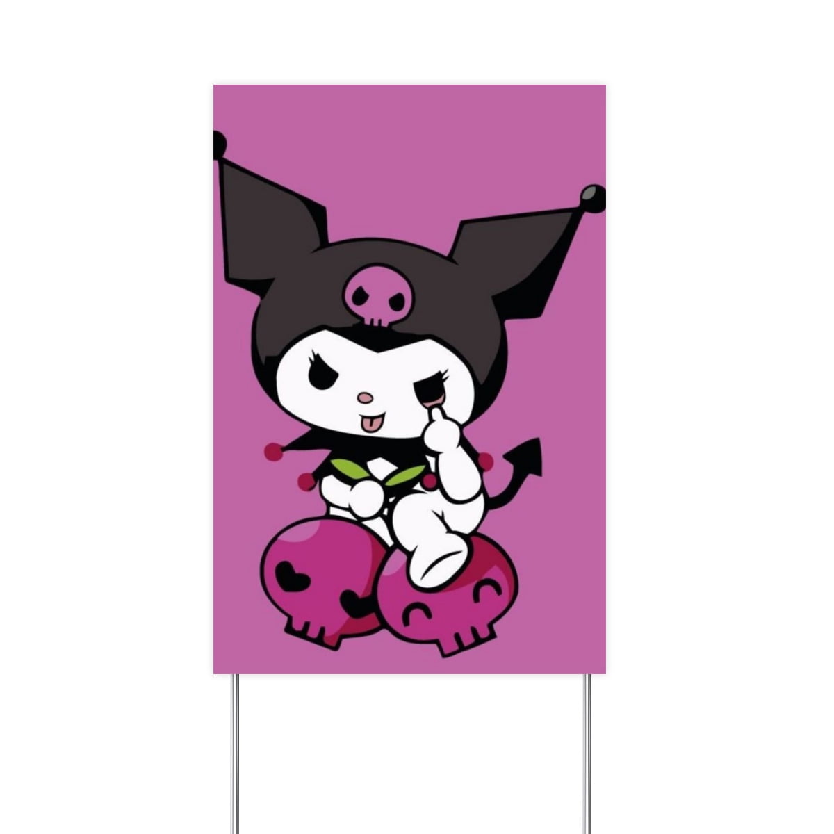 Sanrio Kuromi Sign Yard Garden Club Farm Bathroom Wall Decor Sign ...
