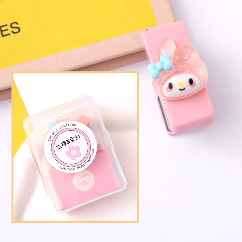 Sanrio Kuromi Stapler Set Kawaii Anime My Melody Cartoon Student Office ...