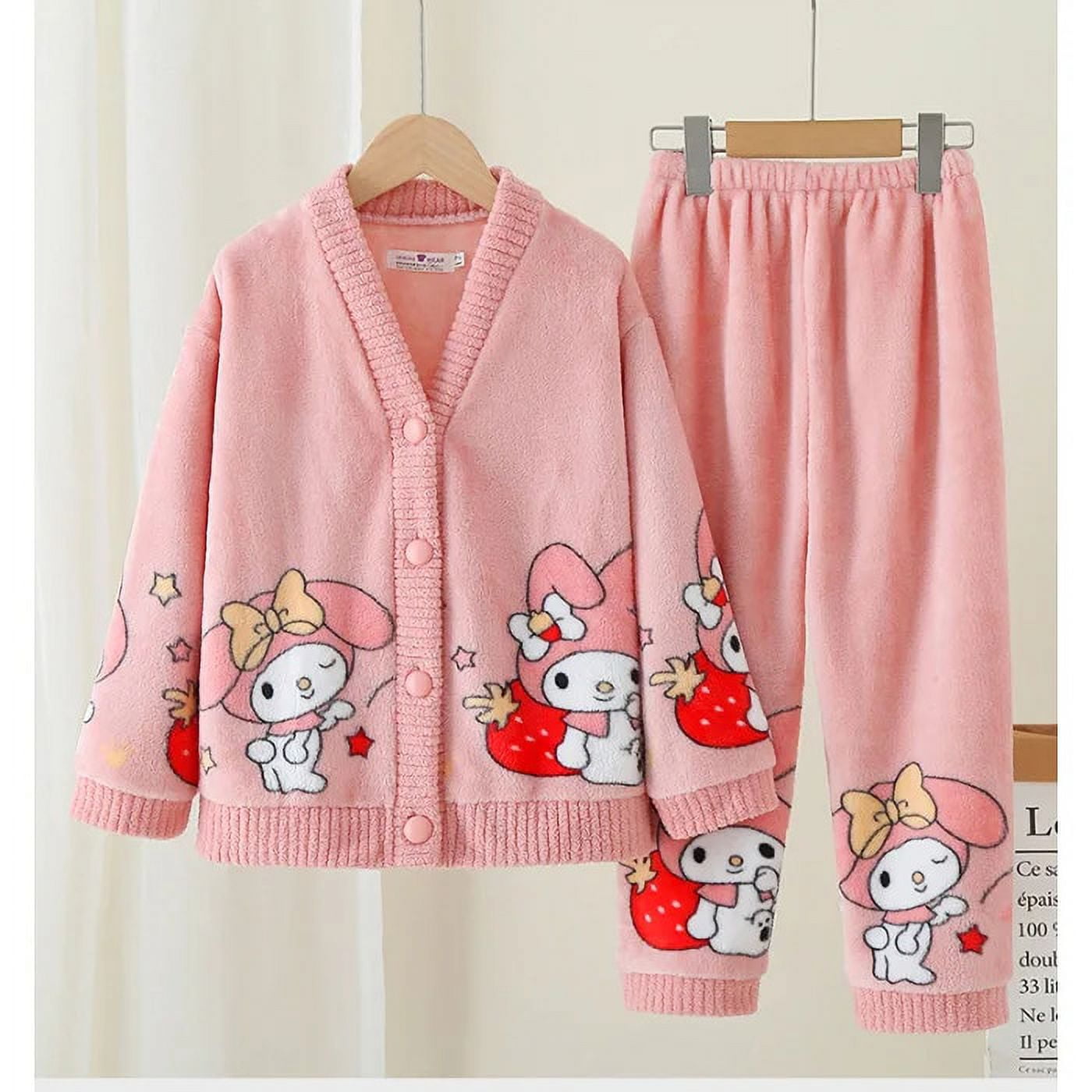 Sanrio Kuromi Y2K Parent-Child Cardigan Pajama Set Cinnamoroll My ...