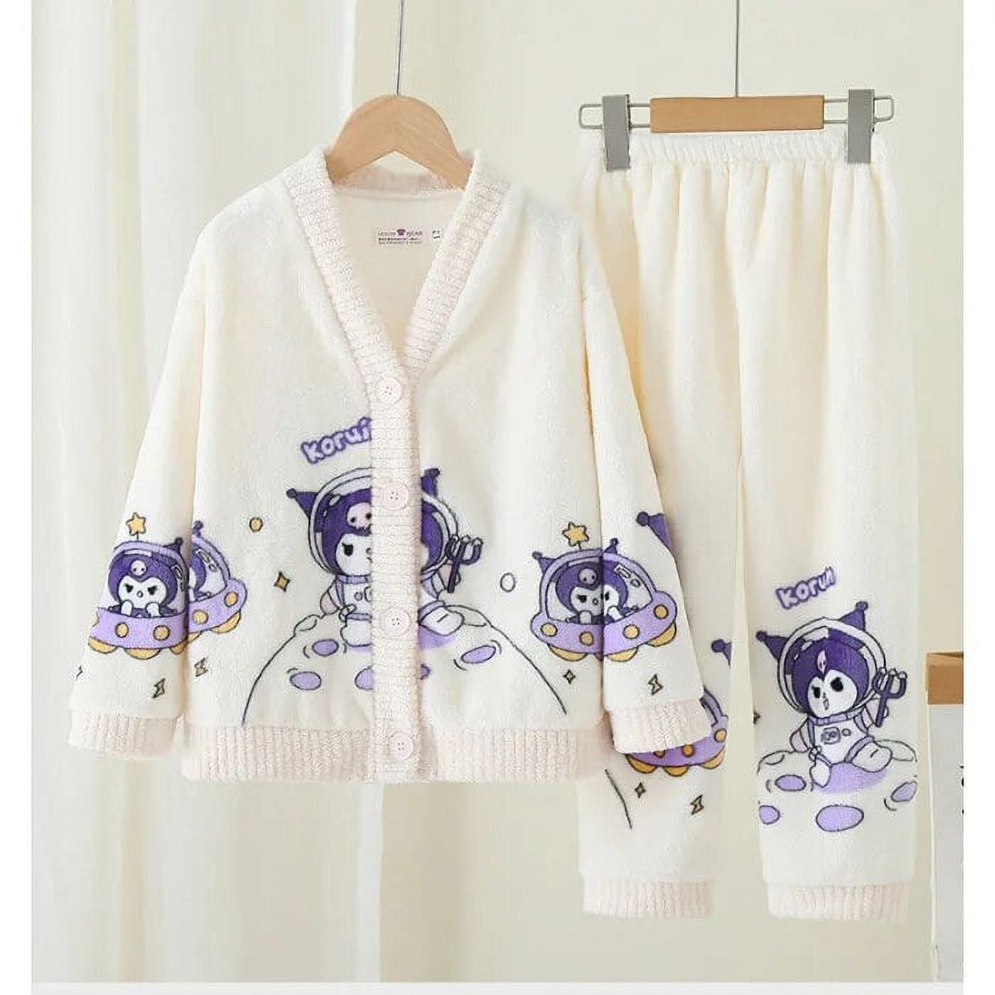 Sanrio Kuromi Y2K Parent-Child Cardigan Pajama Set Cinnamoroll My ...