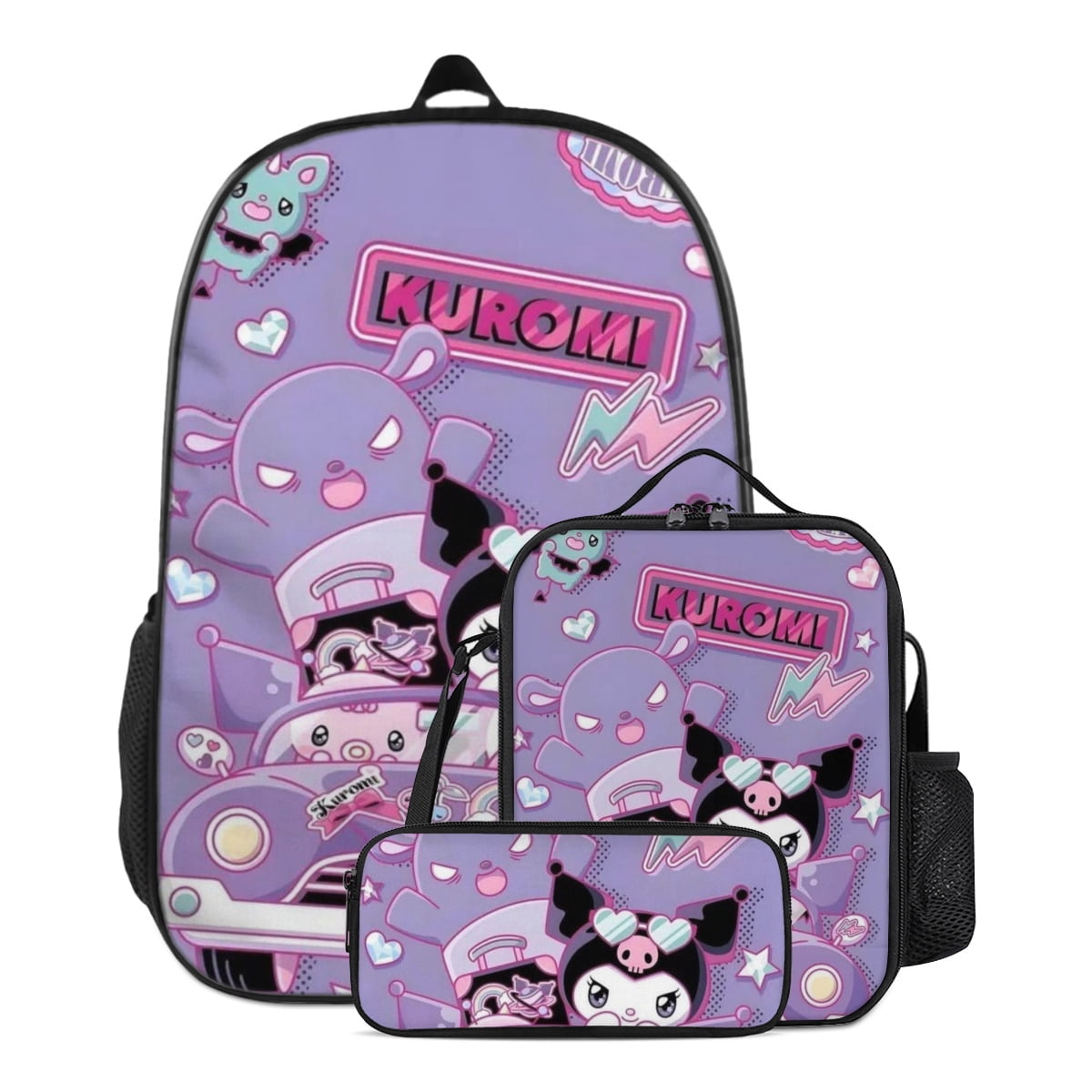 Sanrio Kuromi cute backpack - lightweight casual travel backpack ...