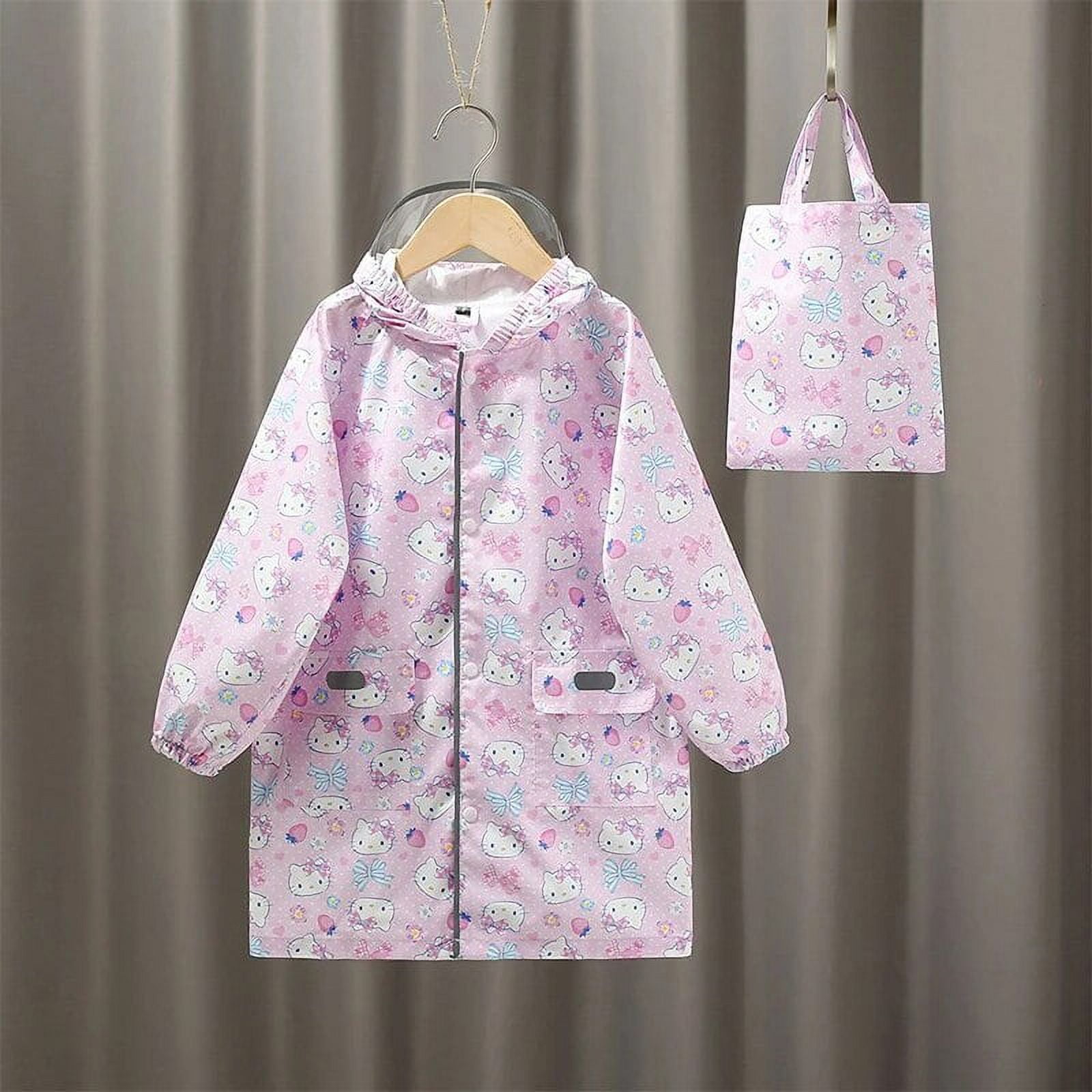 Sanrio Large Brim Children Raincoat Kuromi My Melody Hello Kitty ...