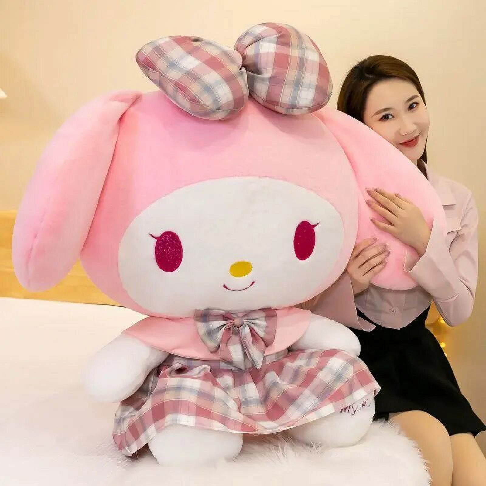 Sanrio Large Cherry Velvet My Melody Kuromi Plush Toy Exchange Doll ...