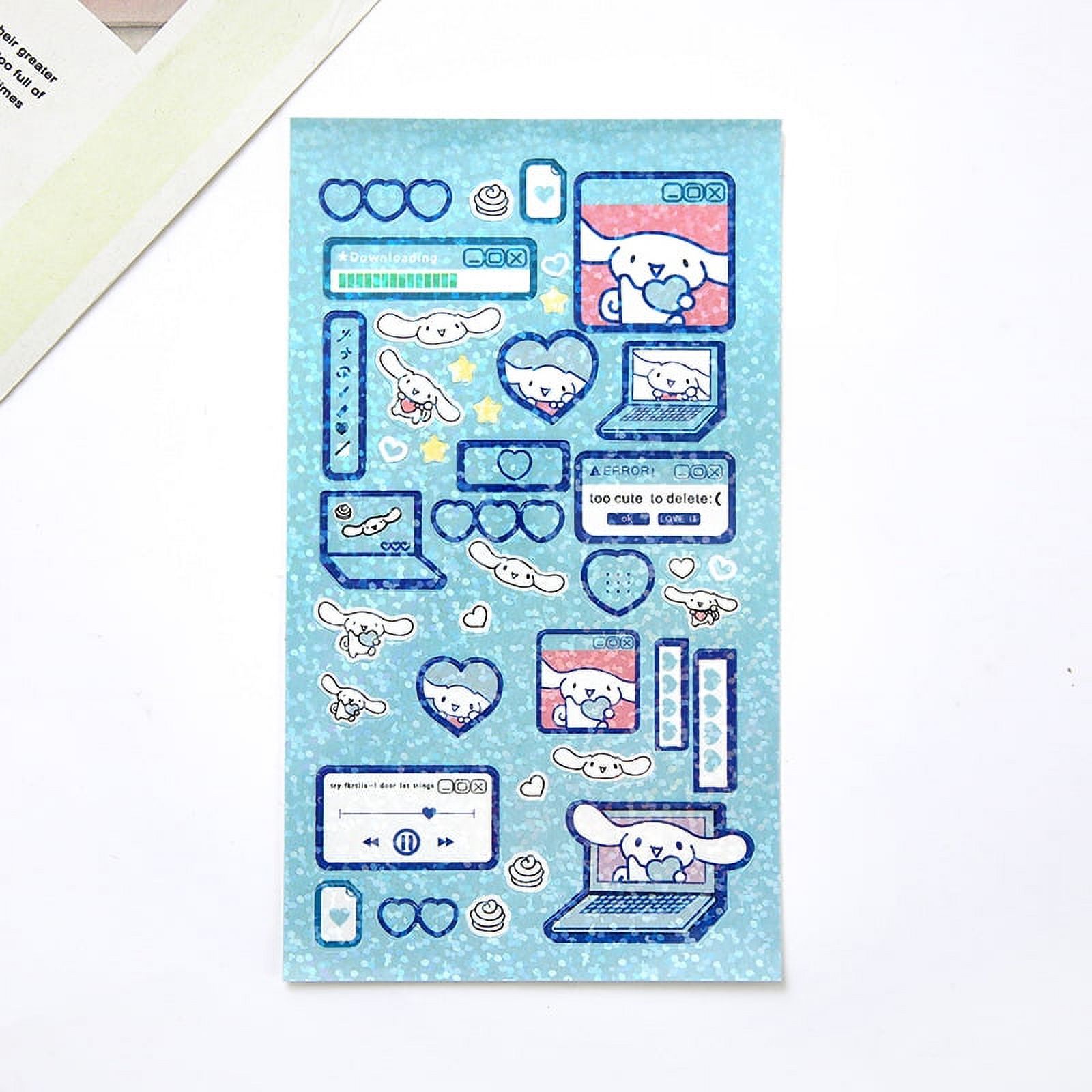 Sanrio Laser Sticker Cartoon Kulomi Yugui Dog Cute Hand Account Sticker ...