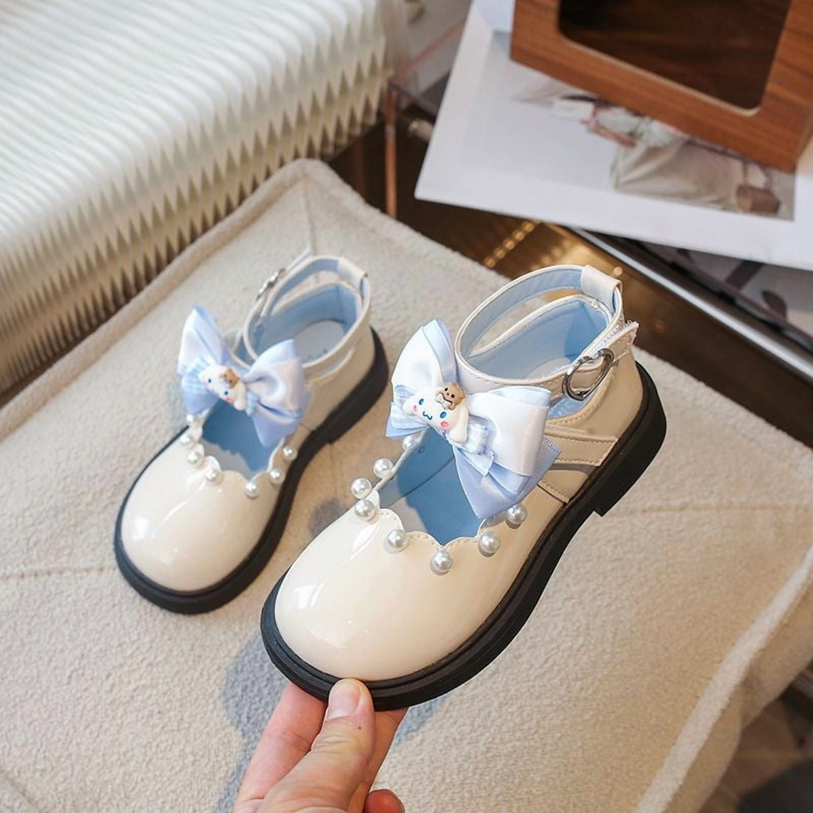 Sanrio Leather Shoes Cinnamoroll Kuromi Cartoon Character Accessories ...