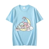 Sanrio Little Twin Stars Cartoon Anime Women T-shirt Summer Cotton Men ...