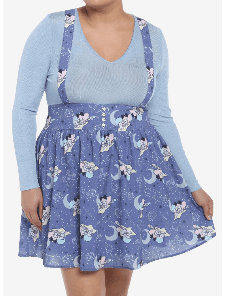 Sanrio Little Twin Stars Starry Night Sky Cresent Moon Skirt LARGE ...
