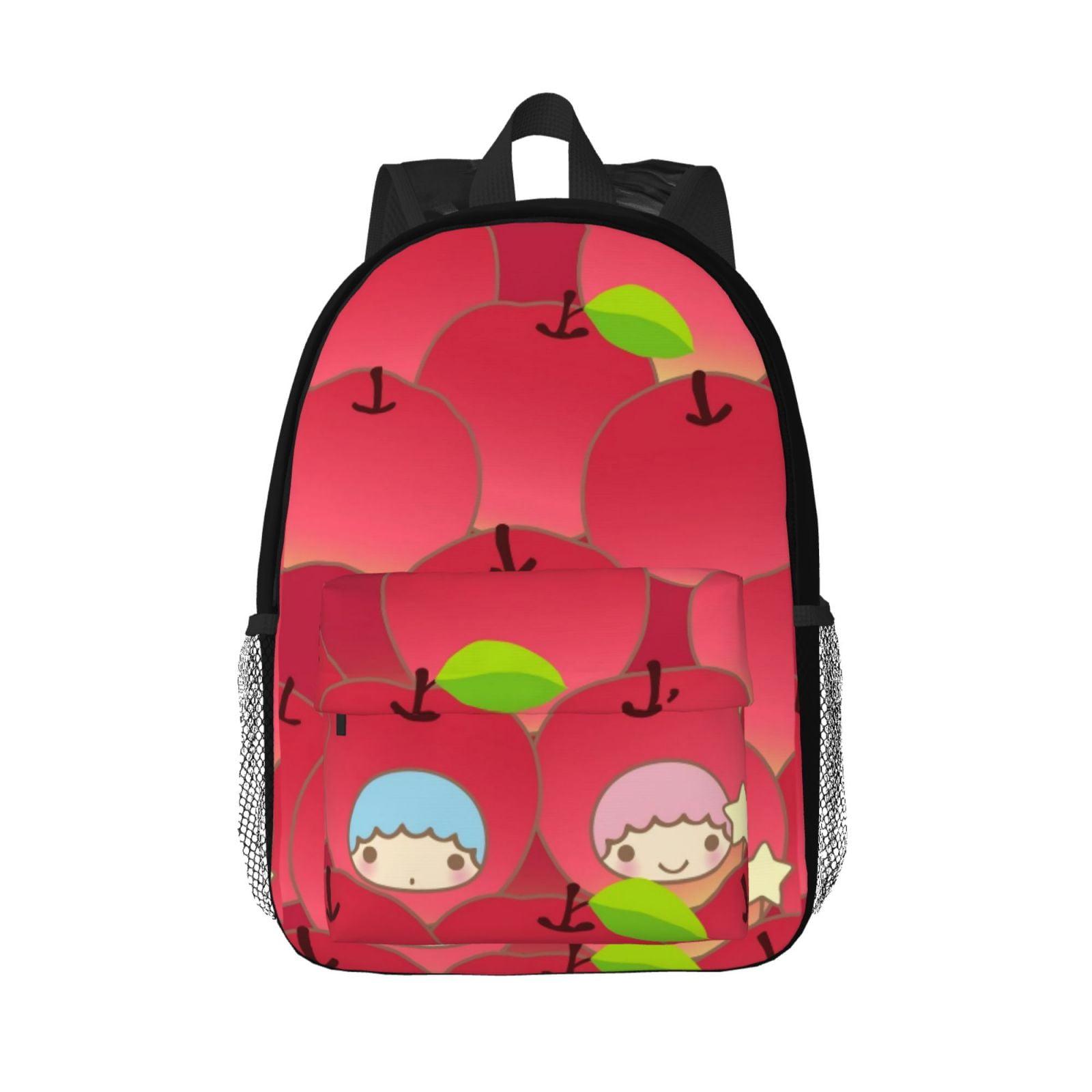 Sanrio-Littletwinstars Apple Backpacks with Side Pockets-Durable ...