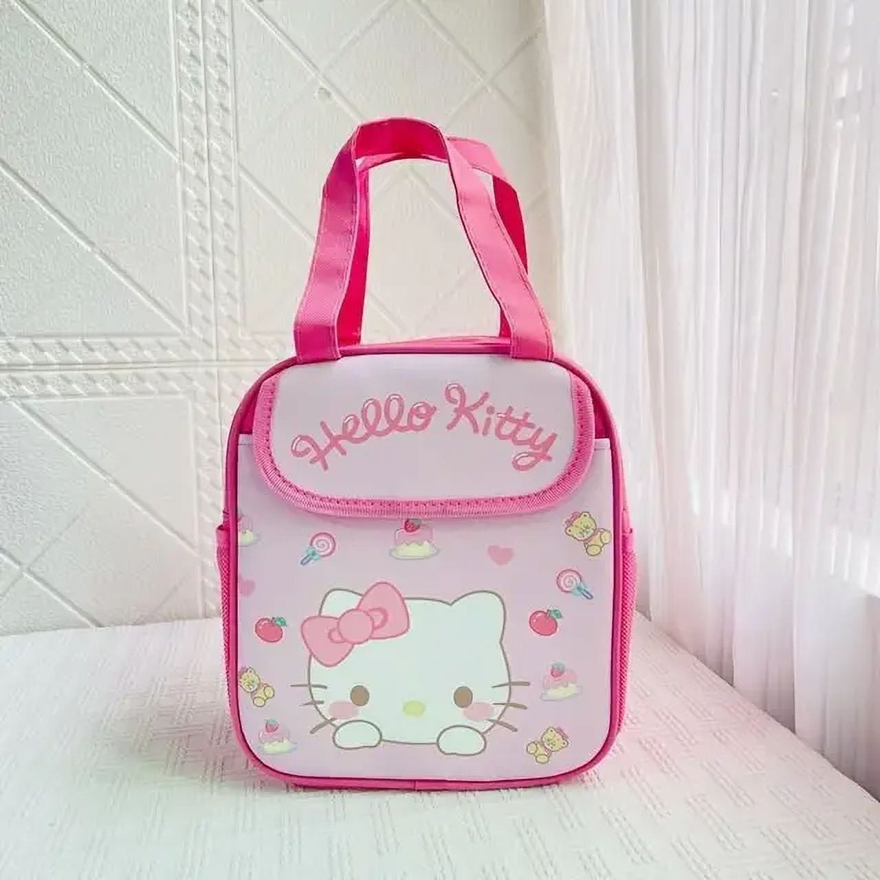 Sanrio Lunch Box Bag Anime Hellokittys My Melody Kuromi Tote Insulation ...