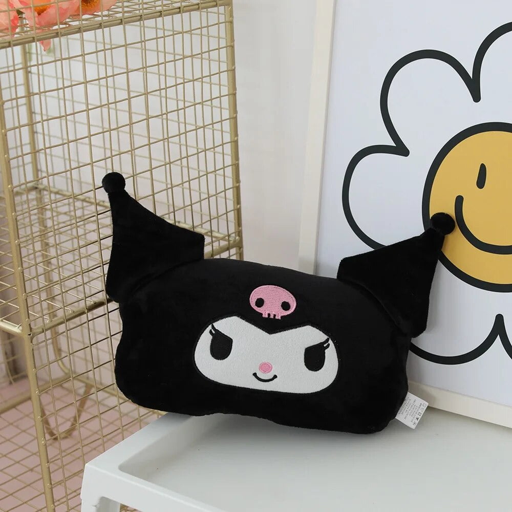 Sanrio Melody Kuromi Automobile Head Plush Neck Pillow Safety Belt ...