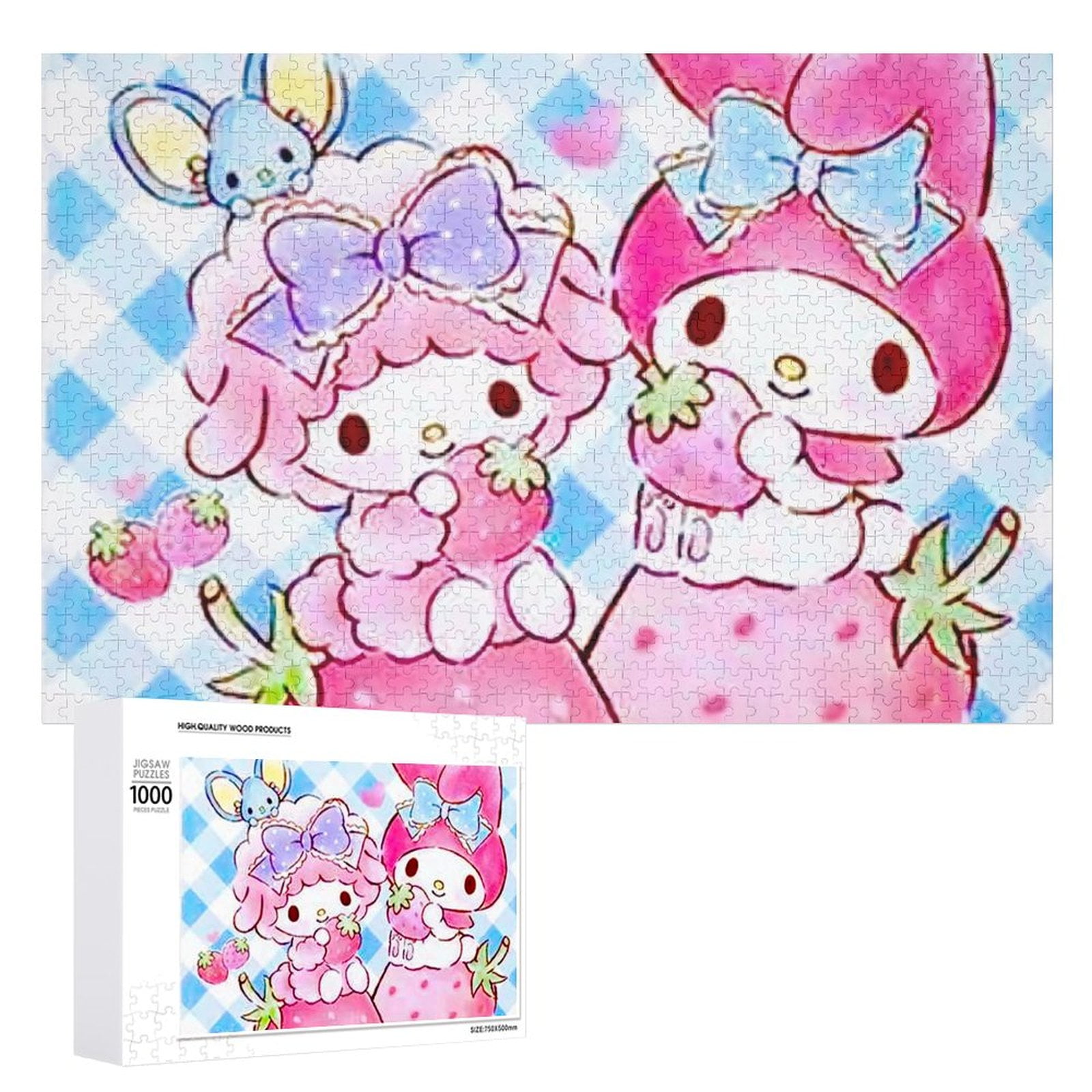 Sanrio-Melody Strawberry Puzzles- 1000 Piece Jigsaw Puzzle for Adults ...