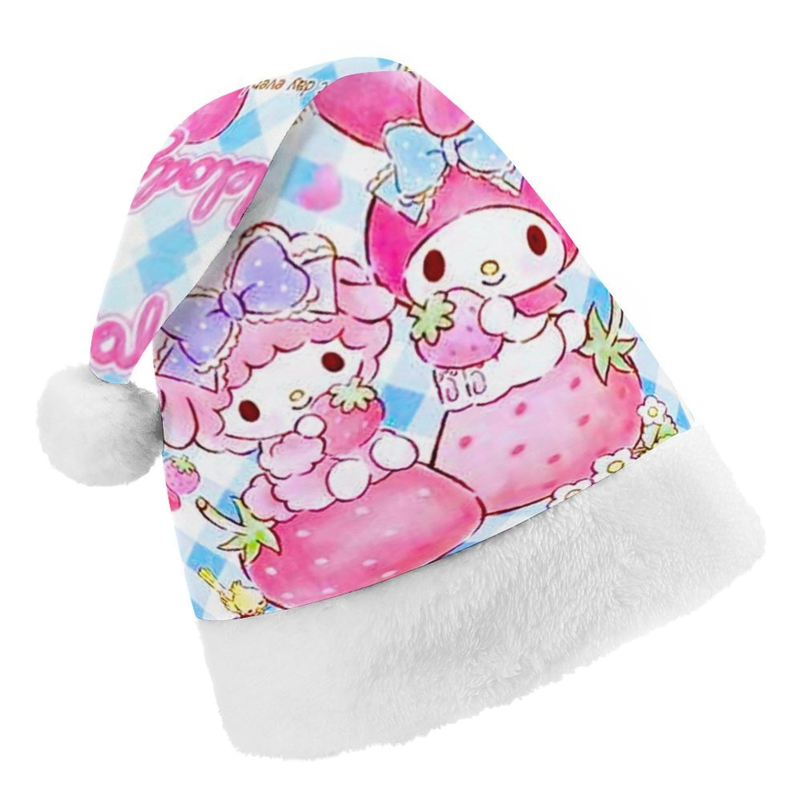 Sanrio-Melody Strawberry Santa Hat,Sanrio-Melody Strawberry Christmas ...