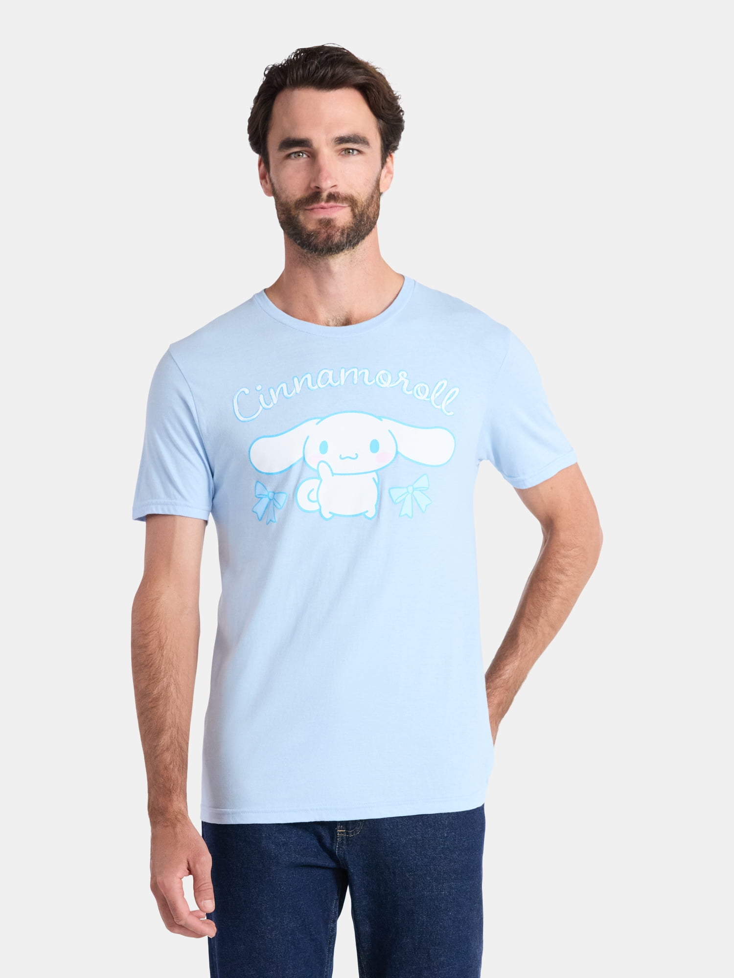 Sanrio Men's and Big Men's Cinnamoroll Graphic Tee, Sizes S-3XL ...