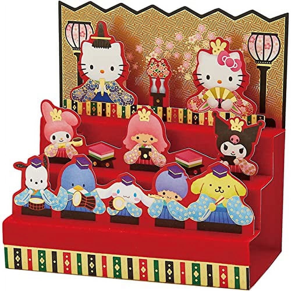 Sanrio Message Card Hinamatsuri Card Character Mix Felt Hina Tier ...
