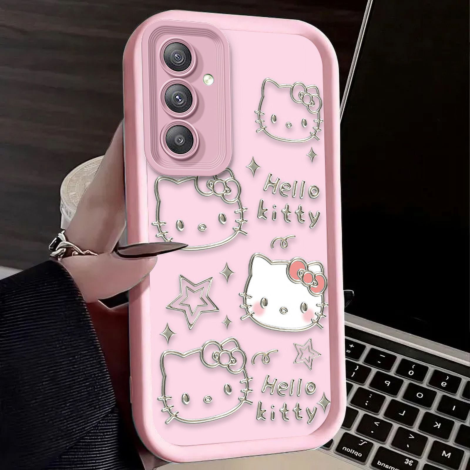 Sanrio Metal Hello Kitty Case for Samsung Galaxy A55 A35 A25 A15 A05 A05S A24 A13 A23 A12 A22 ...