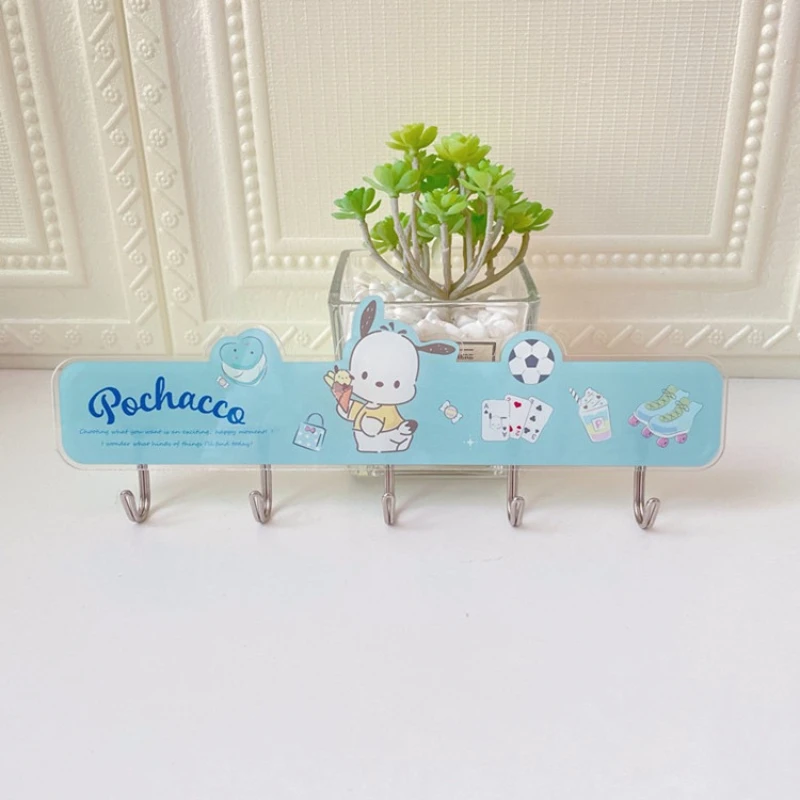 Sanrio Multi Row Hook Kawaii My Melody Kuromi Acrylic BedroomKitchen ...