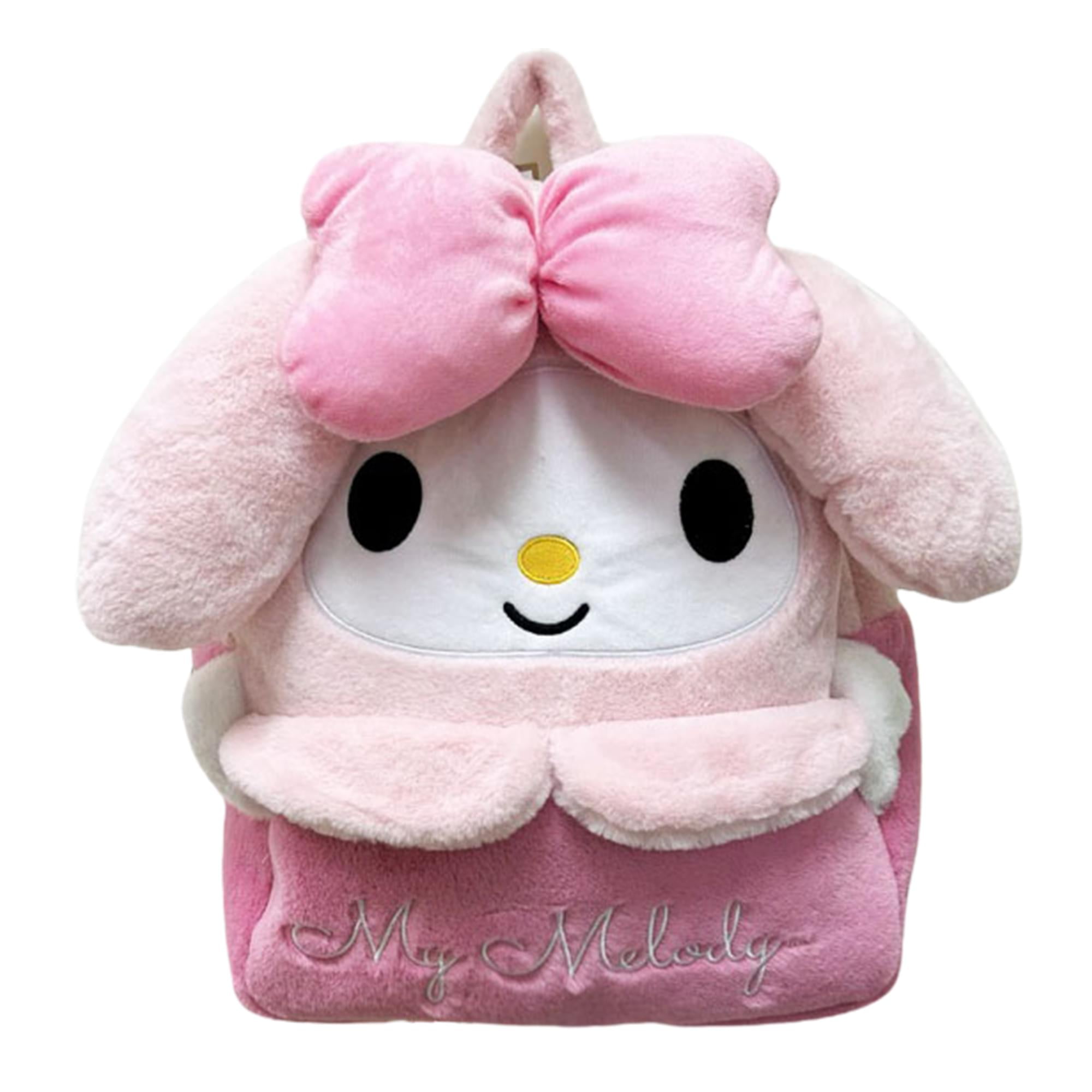 Sanrio My Melody 15 Inch Embroidered Plush Backpack - Walmart.com