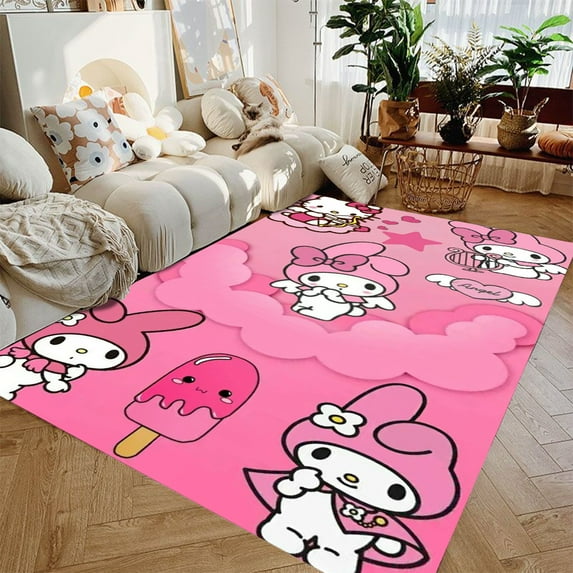 Sanrio My Melody Carpet Cartoon Rug for Bedroom Living Room Home Sofa ...