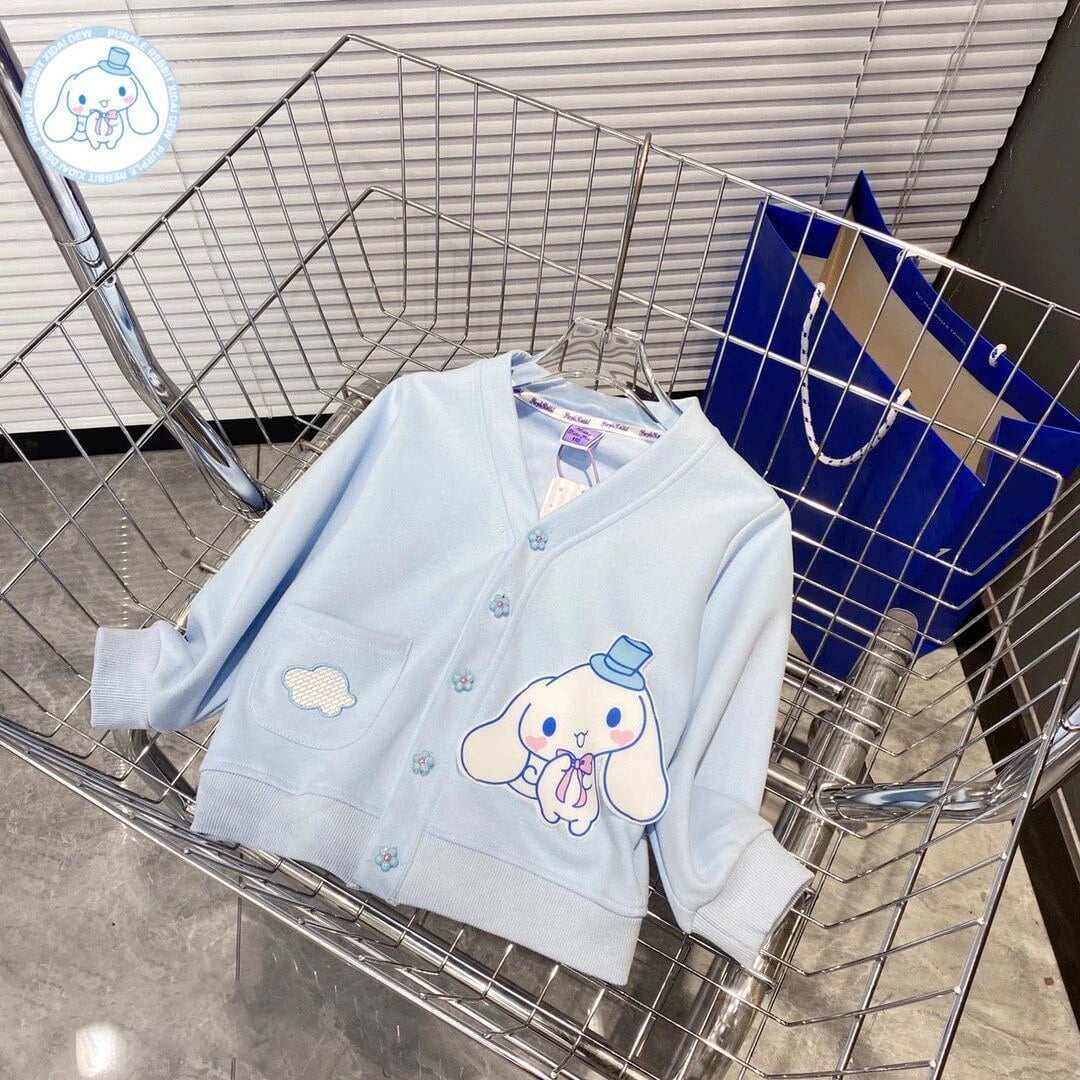Sanrio My Melody Cinnamoroll Kuromi Girls Coat Kids Cartoon Anime Cute ...