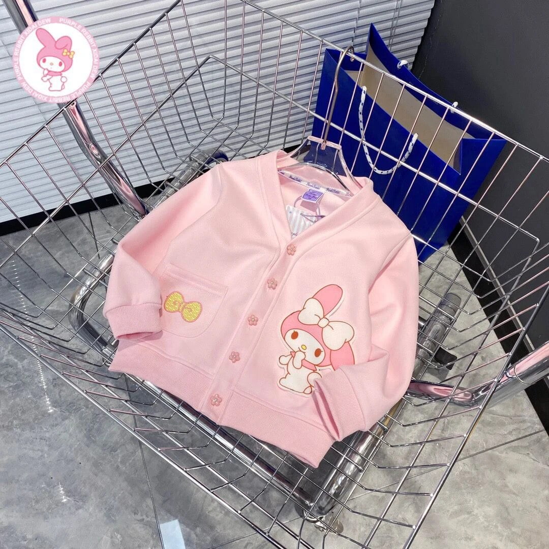 Sanrio My Melody Cinnamoroll Kuromi Girls Coat Kids Cartoon Anime Cute ...