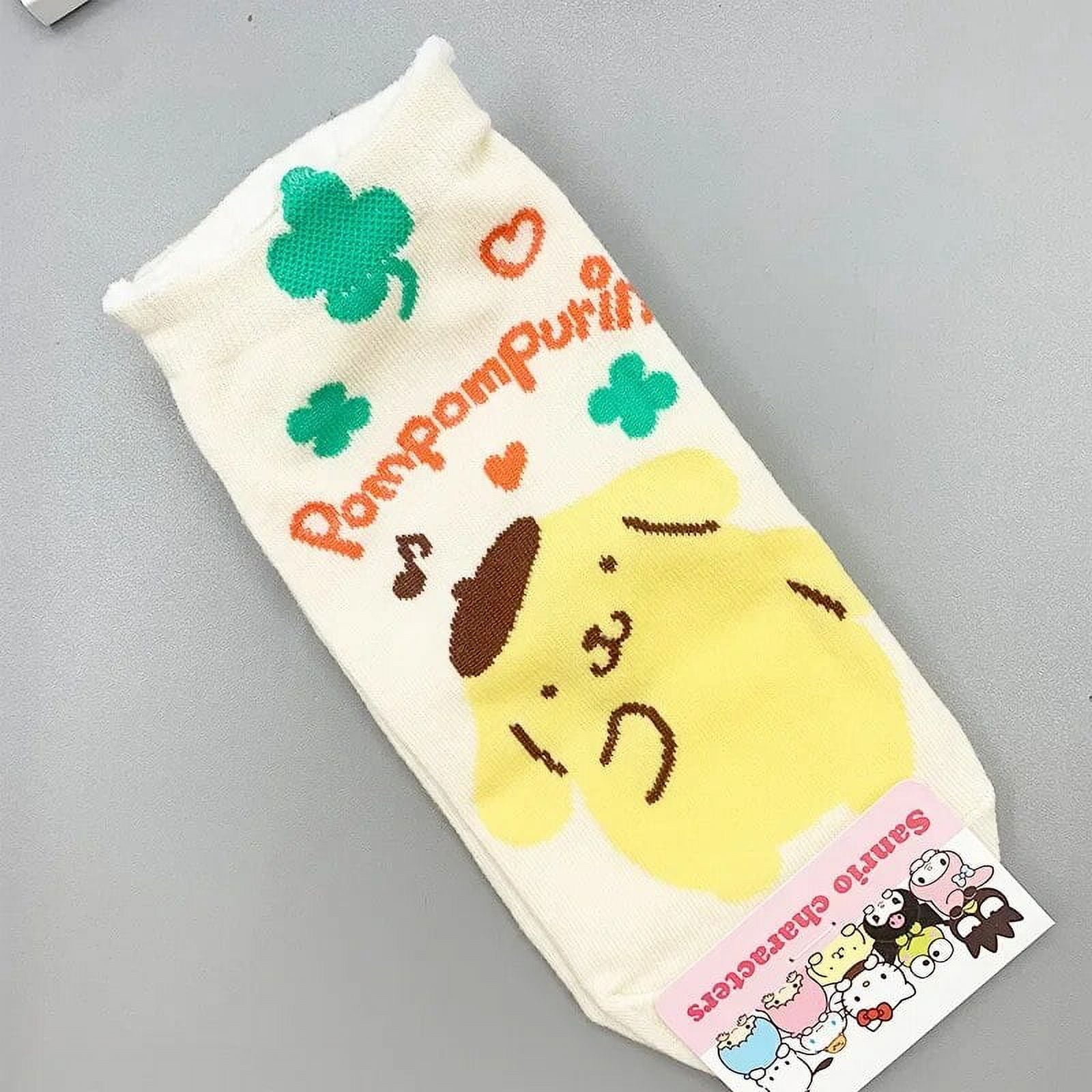 Sanrio My Melody Cotton Socks Pompompurin Cinnamoroll Hello Kitty ...