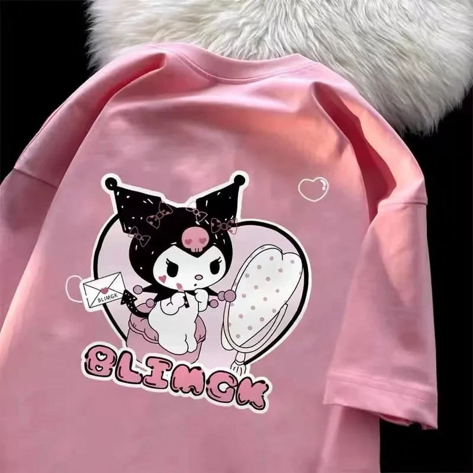 Sanrio My Melody Hello Kitty Y2K T Shirt Women Streetwear Girl Cute ...