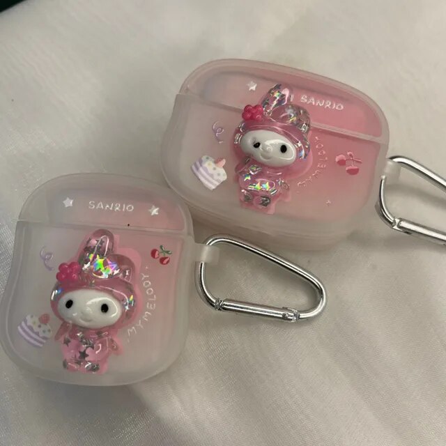 Sanrio My Melody Kuromi Cartoon Trandsparent Wireless Bluetooth Headset ...