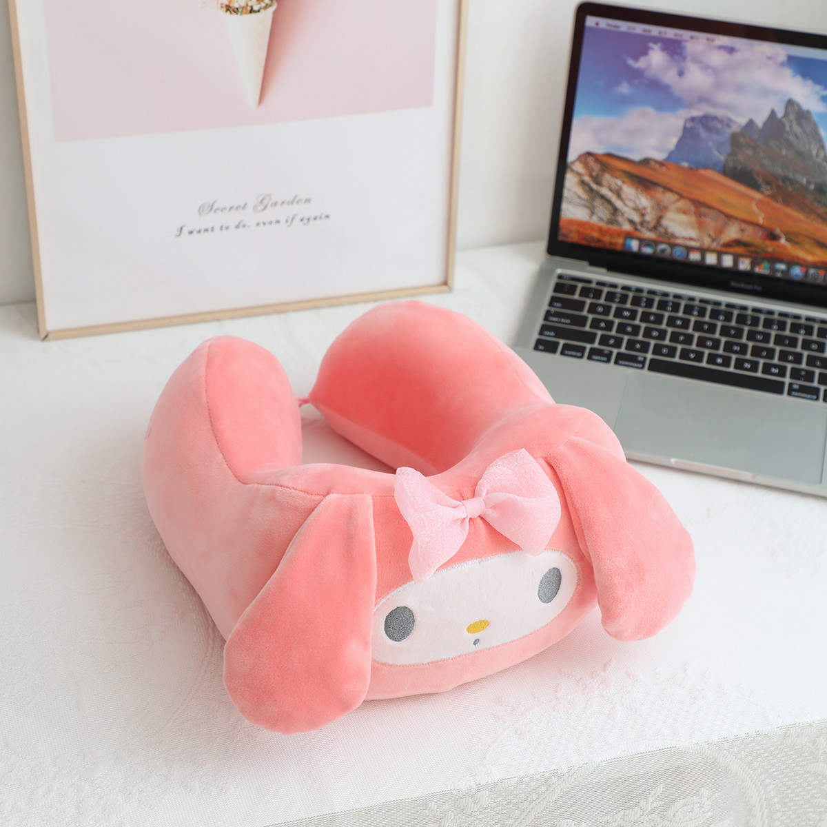 Sanrio My Melody Kuromi Plush Memory Cotton U-Shaped Pillow Cute ...