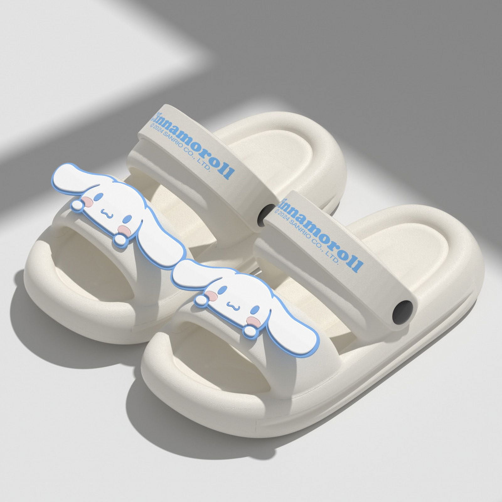 Sanrio My Melody Kuromi Sandal Girl Cartoon Summer Outerwear Thick Sole ...