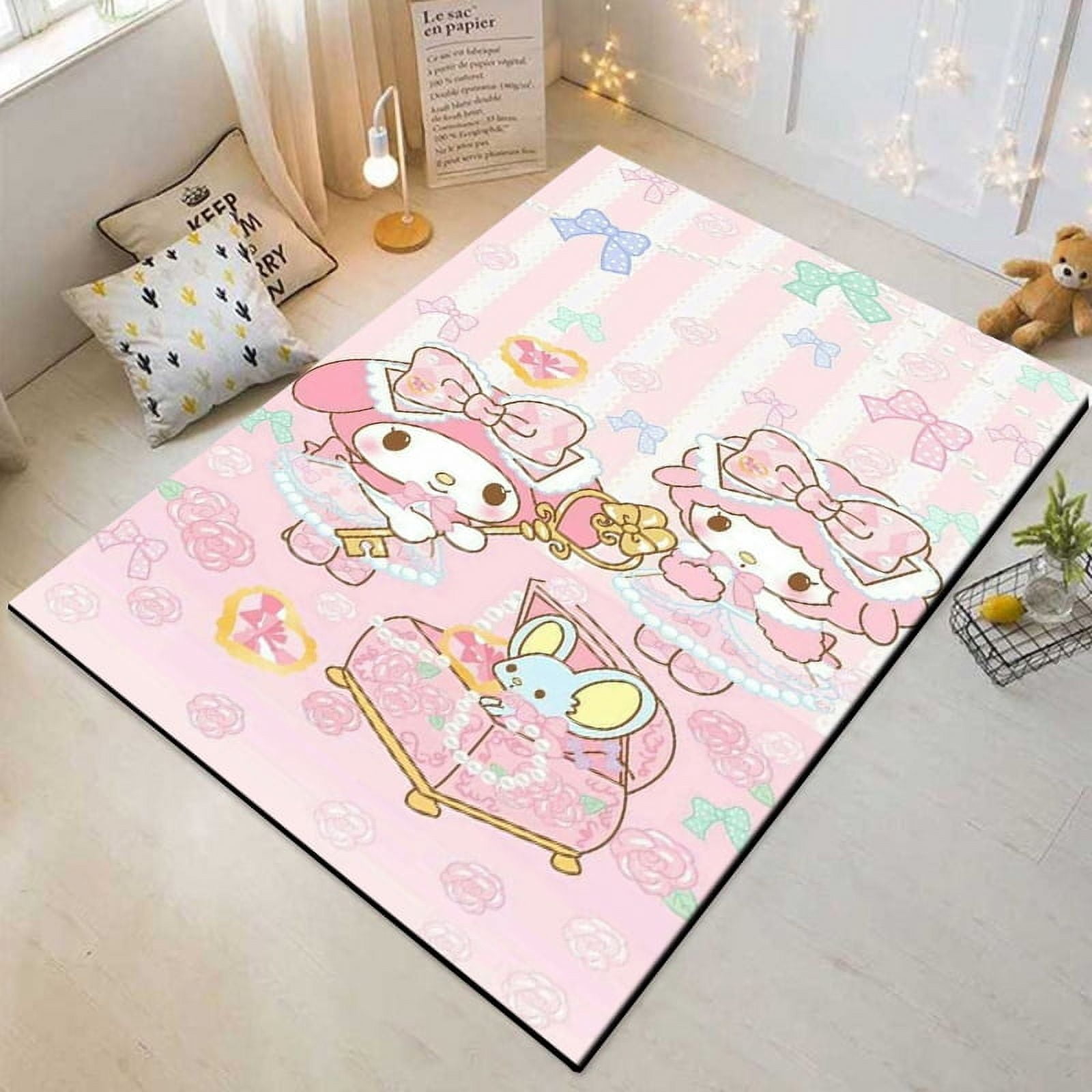 Sanrio My Melody Large Area Rugs Printing Cute Carpets for Living Room ...